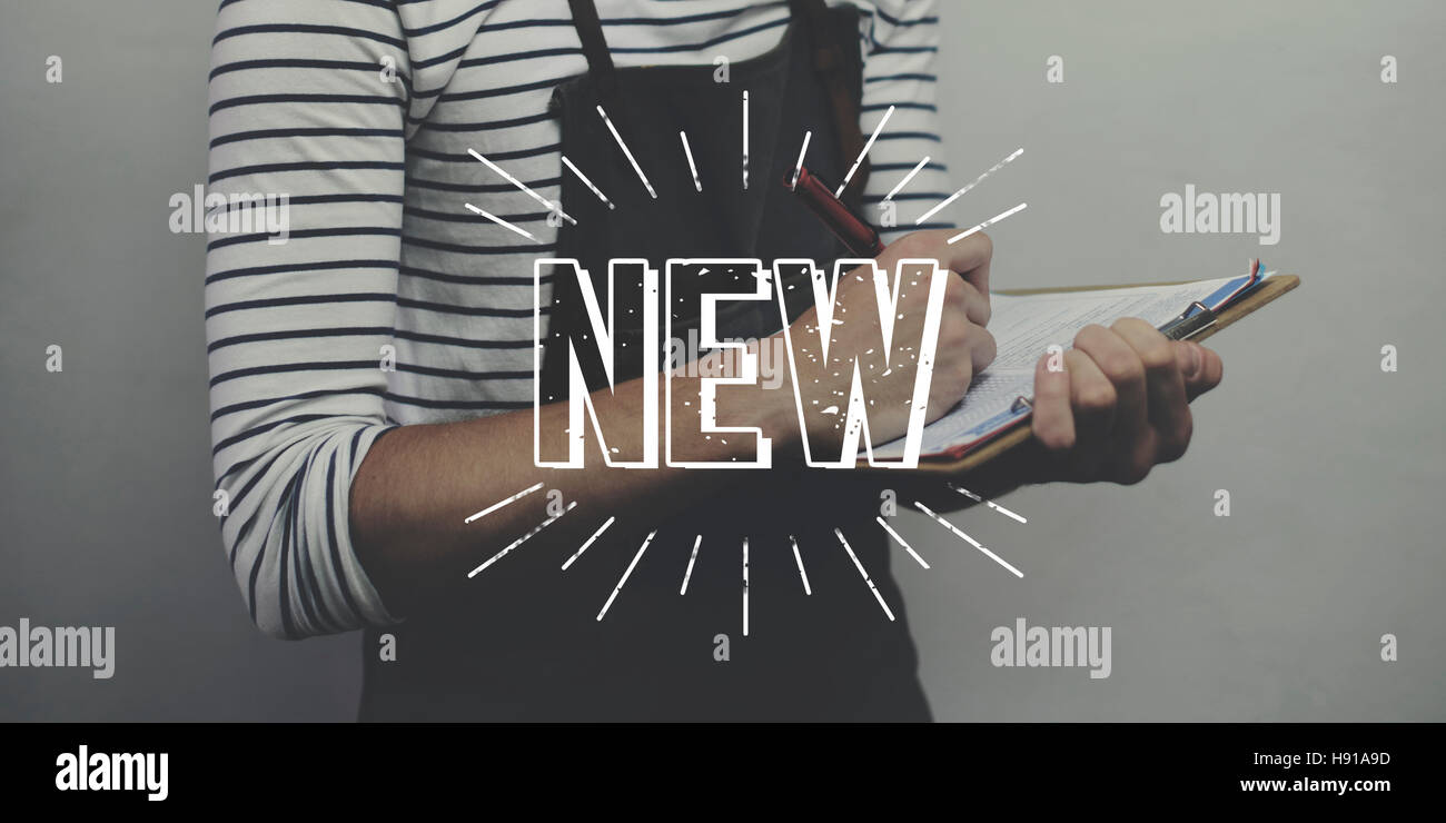 New Sign Advertisement Promotion Concept Stock Photo - Alamy