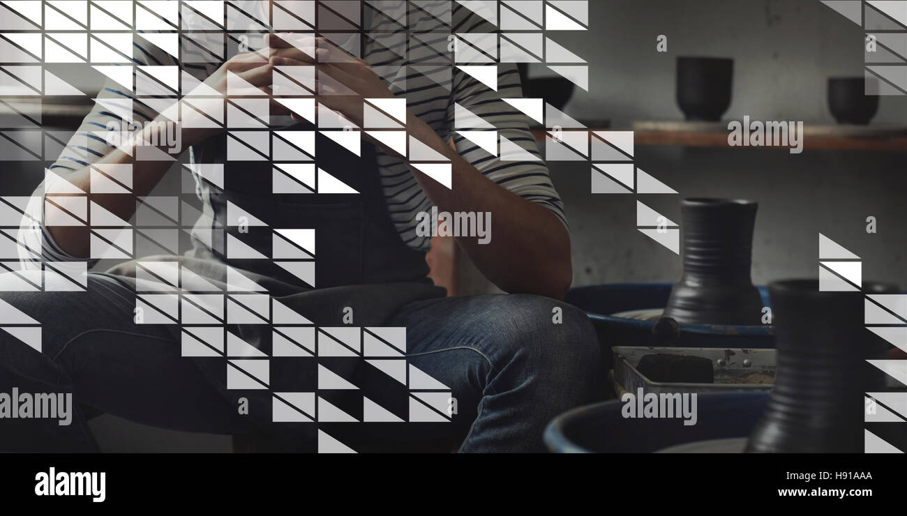 Polygon Shape Mosaic Design Abstract Transparent Concept Stock Photo ...