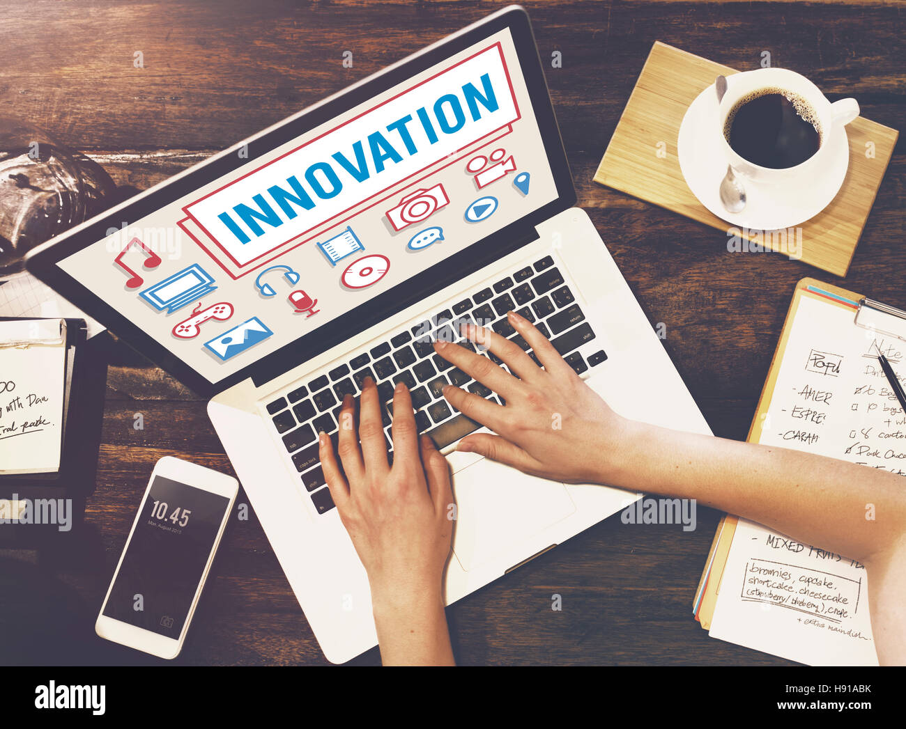 Innovation Technology Be Creative Futuristic Concept Stock Photo - Alamy