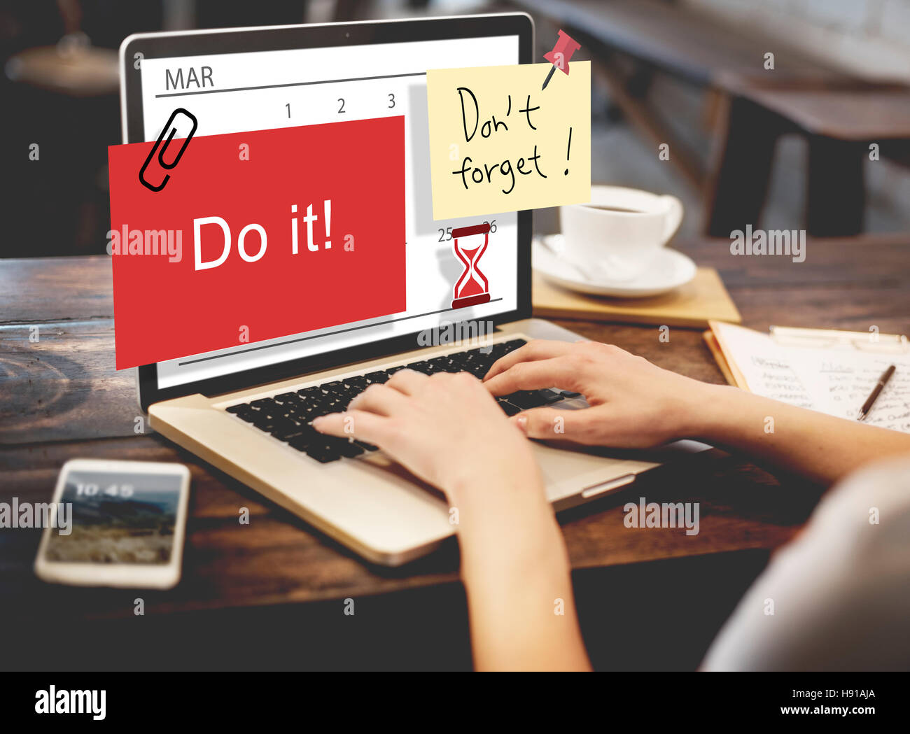 Do It Note Calendar Planner Concept Stock Photo - Alamy