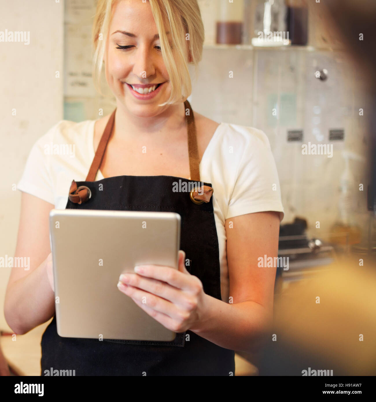 Service Restaurant Barista Cafe Coffee Shop Serving Concept Stock Photo ...