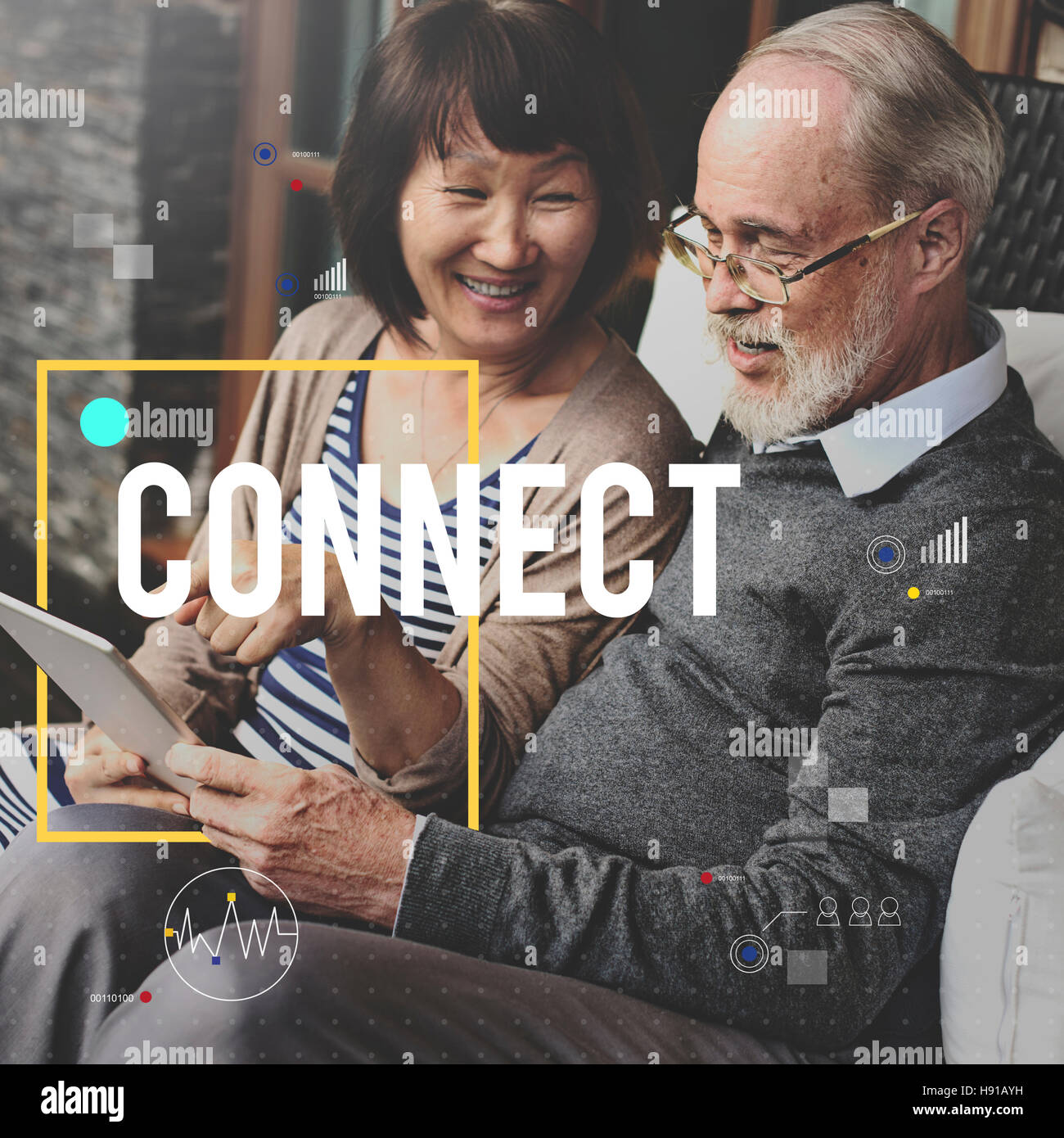 Connect Communication Technology Internet Lifestyle Concept Stock Photo - Alamy