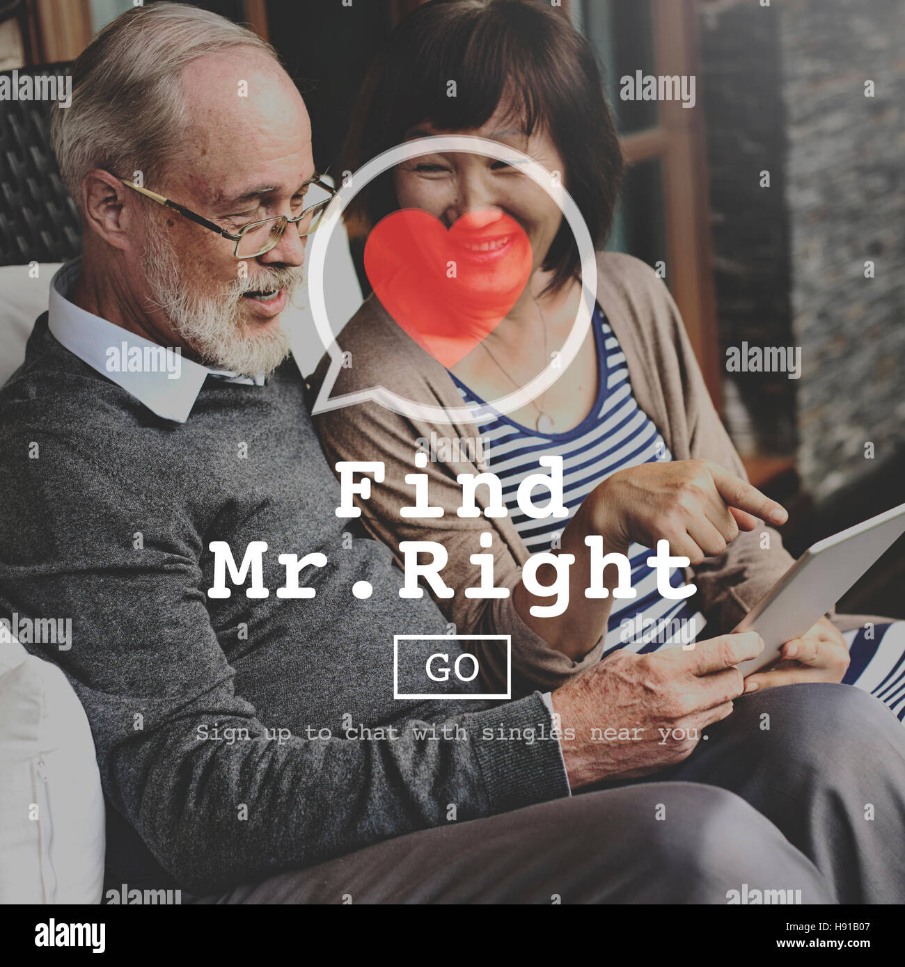 Find Mr Right One Valentine Romance Love Heart Dating Concept Stock ...