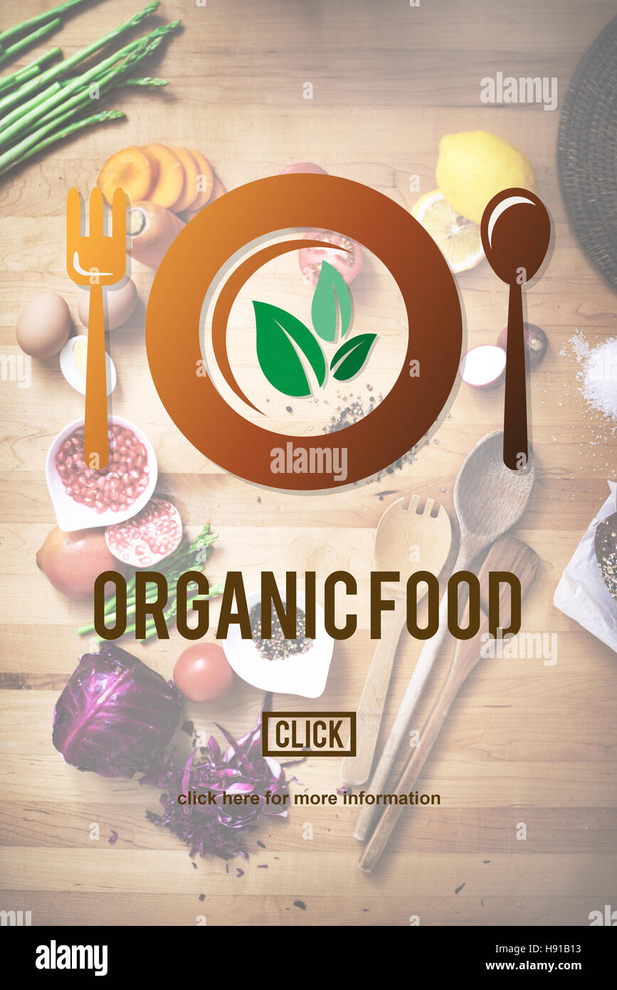 Organic Food Healthy Nourishment Concept Stock Photo - Alamy