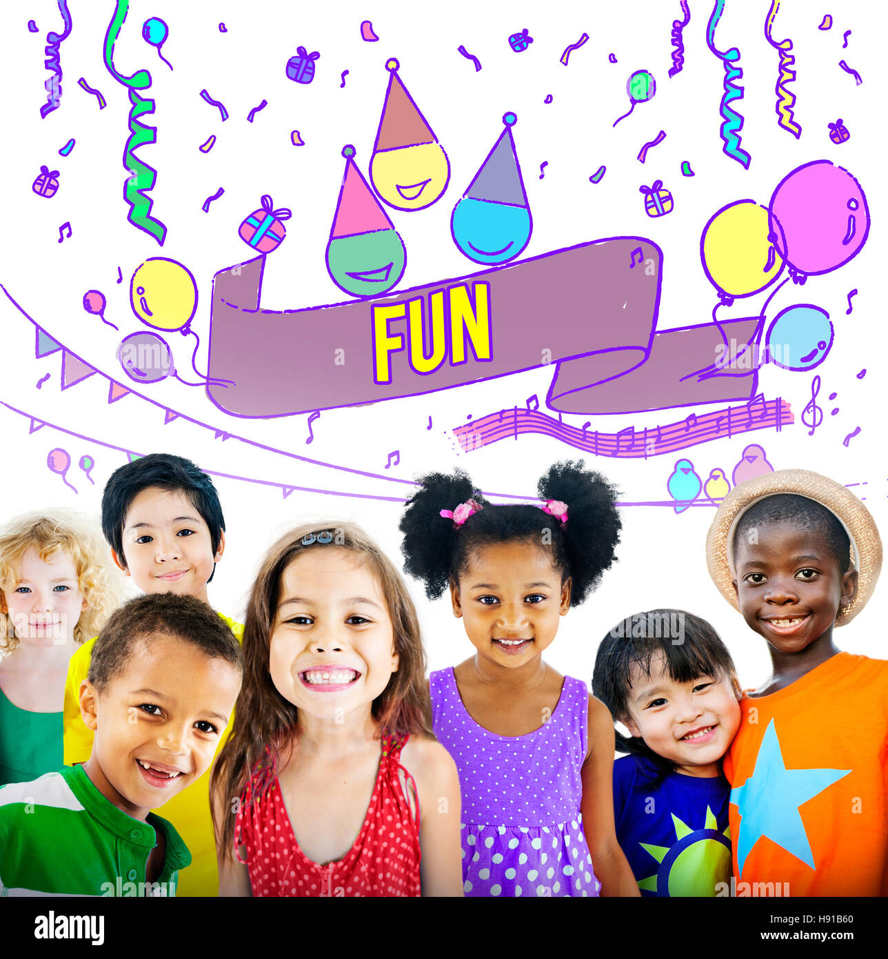 Happiness Enjoy Fun Jolly Festive Concept Stock Photo - Alamy