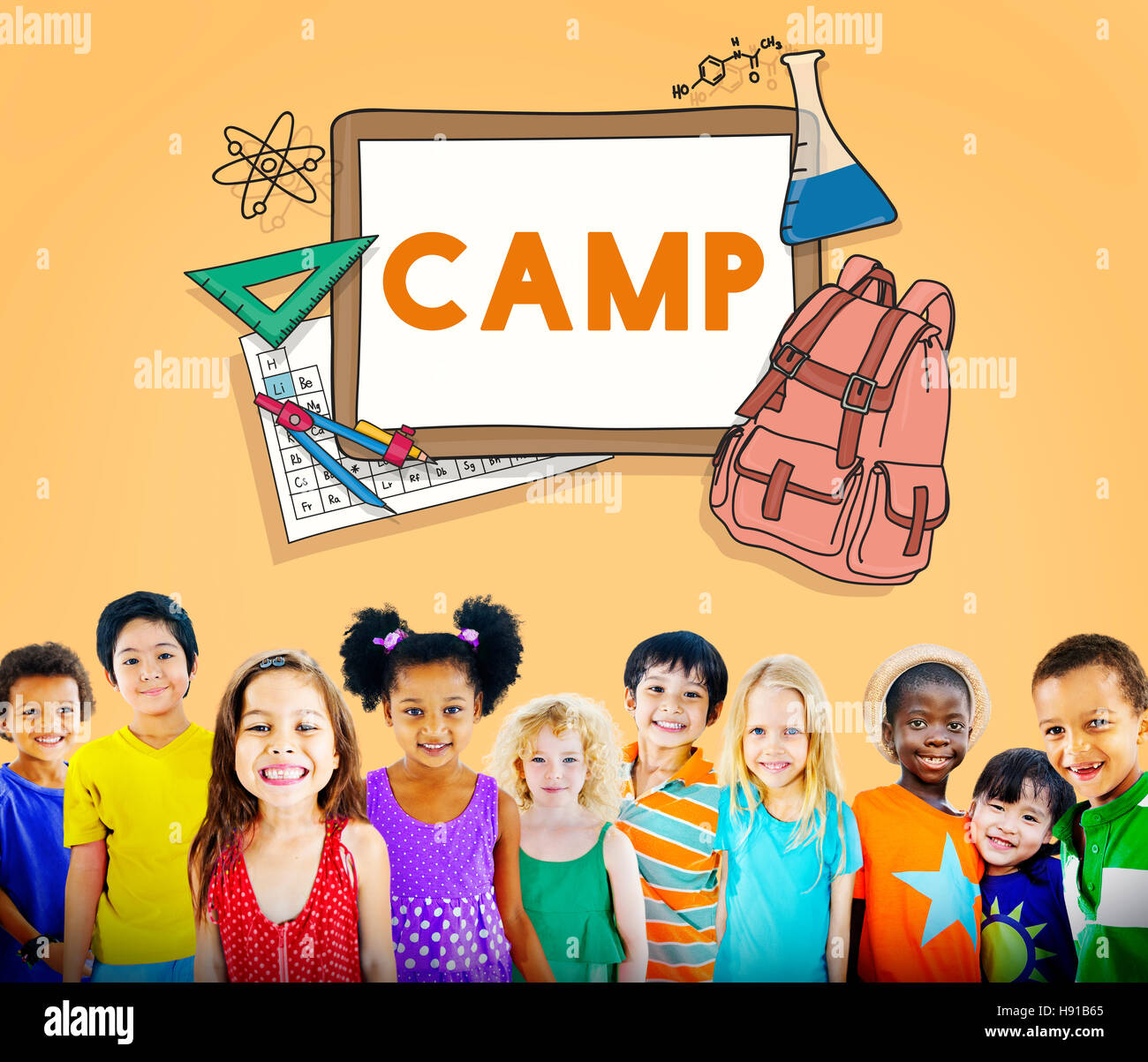 Learn Kids Camp Student Education Concept Stock Photo - Alamy