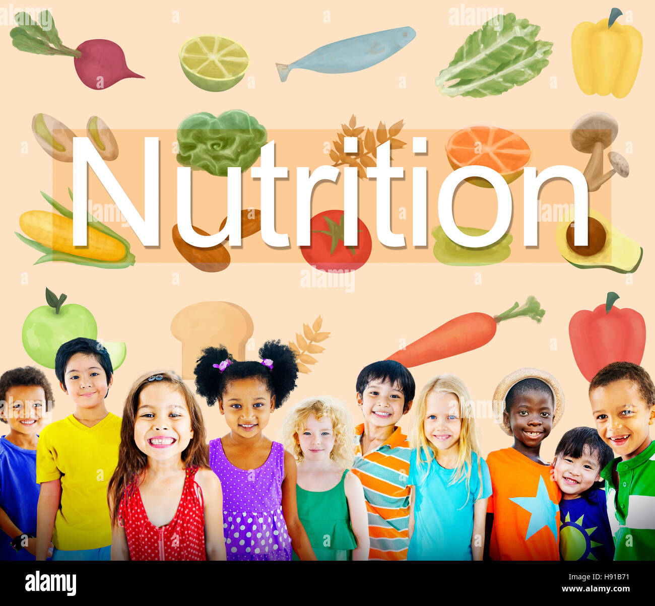 Nutrition Food Diet Healthy Life Concept Stock Photo - Alamy