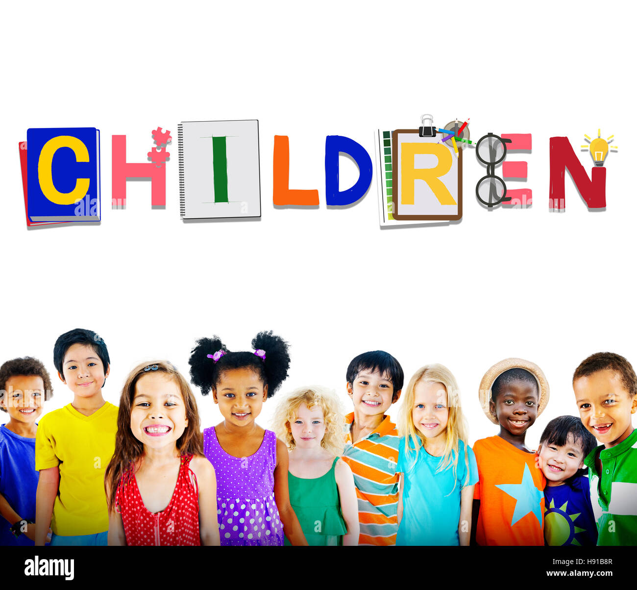 Children Kids Offspring Young Adolescence Concept Stock Photo - Alamy