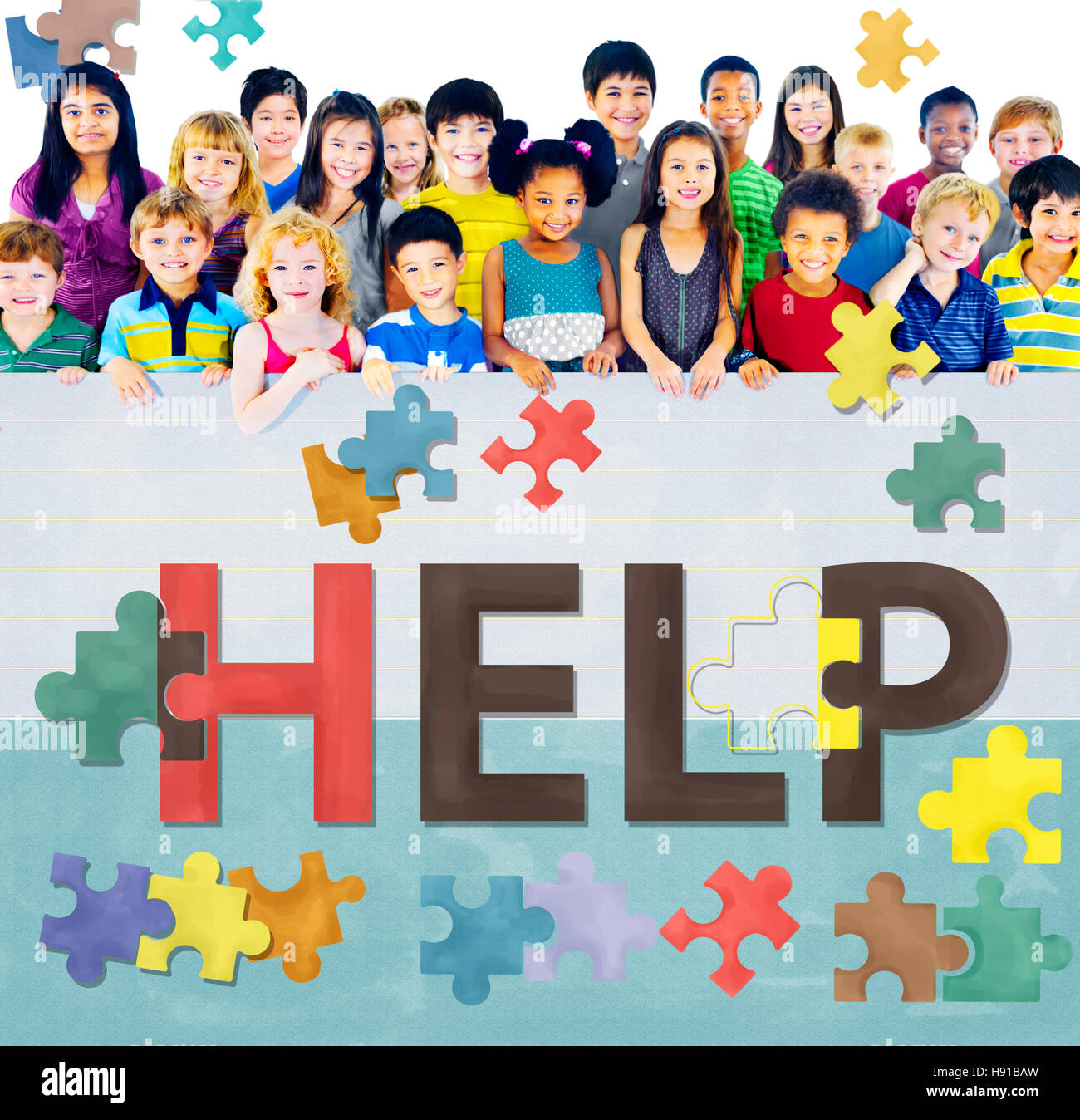 Help Helping Supporting Service Concept Stock Photo - Alamy
