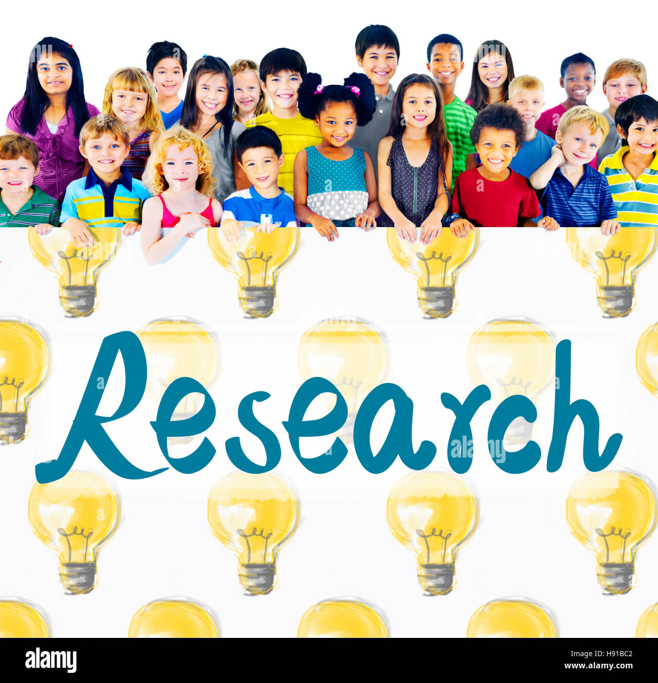 Research Answer Discovery Information Results Concept Stock Photo - Alamy