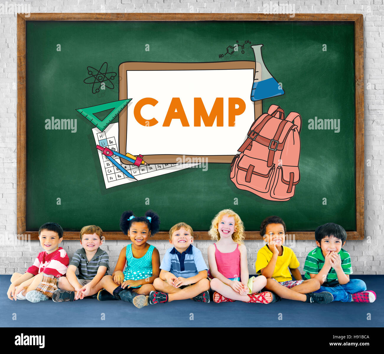 Learn Kids Camp Student Education Concept Stock Photo - Alamy