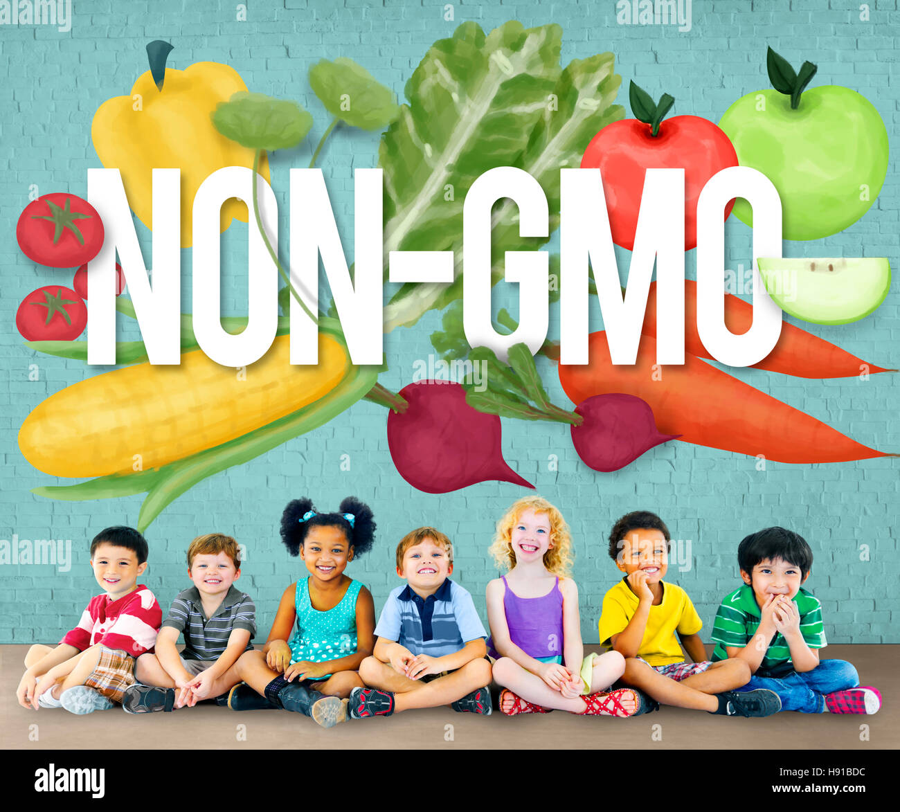 Non-GMO Nature Organic Plant Technology Concept Stock Photo - Alamy