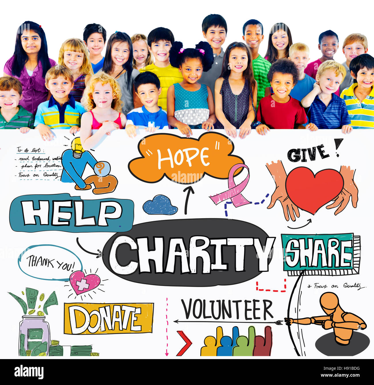 Charity Help Give Volunteer Concept Stock Photo - Alamy