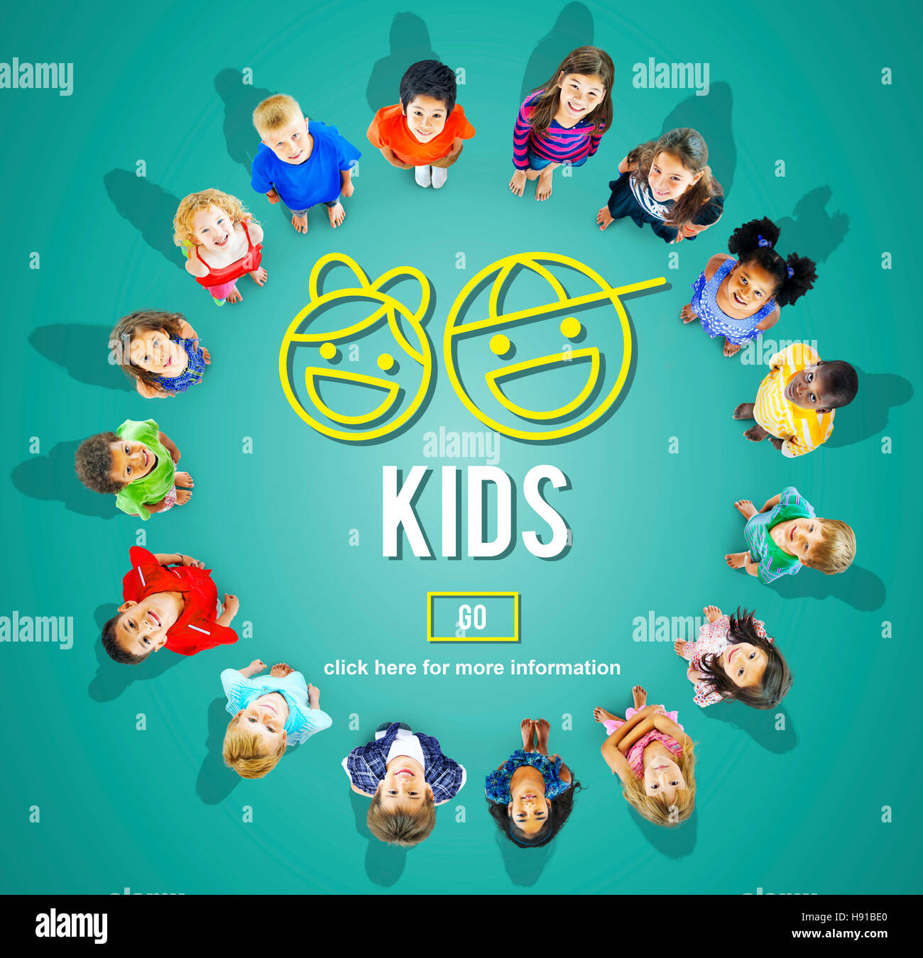 Kids Children Offspring Generation Life Concept Stock Photo - Alamy