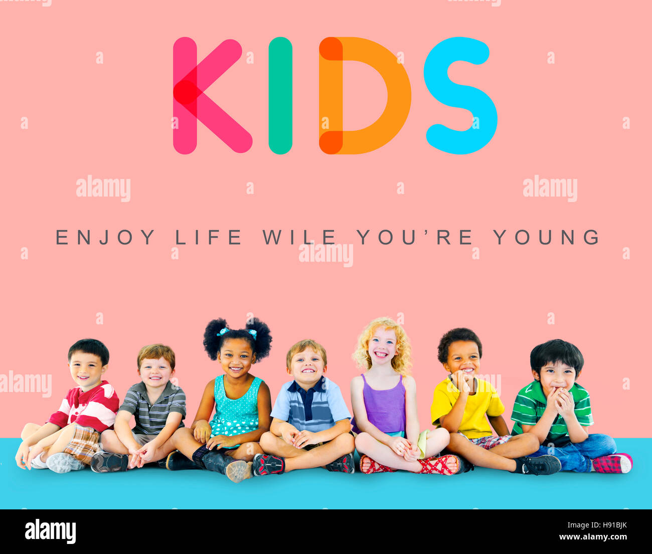 Kids Innocent Children Child Young Concept Stock Photo - Alamy
