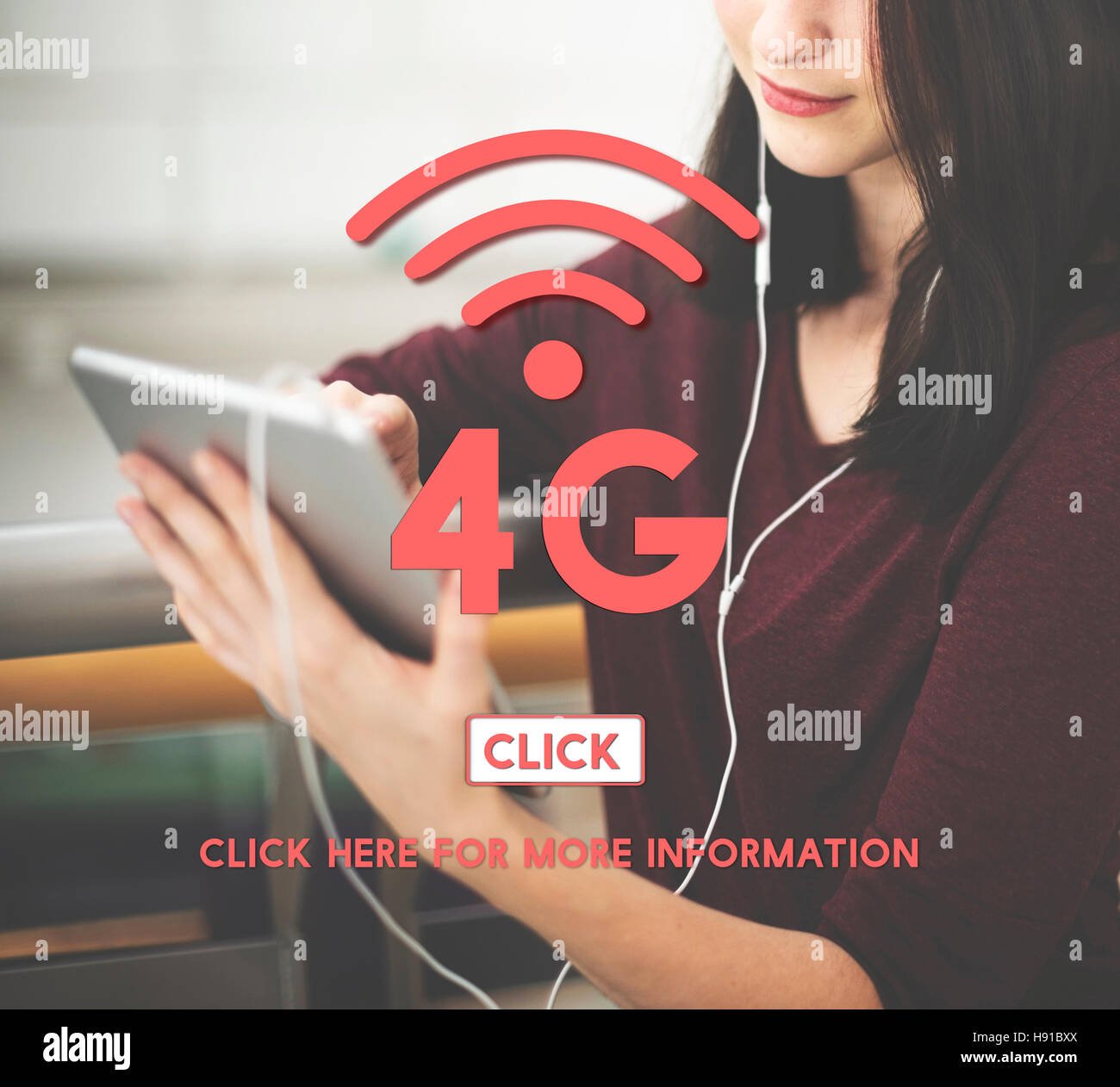 4G Digital Internet Network Technology Wifi Concept Stock Photo - Alamy