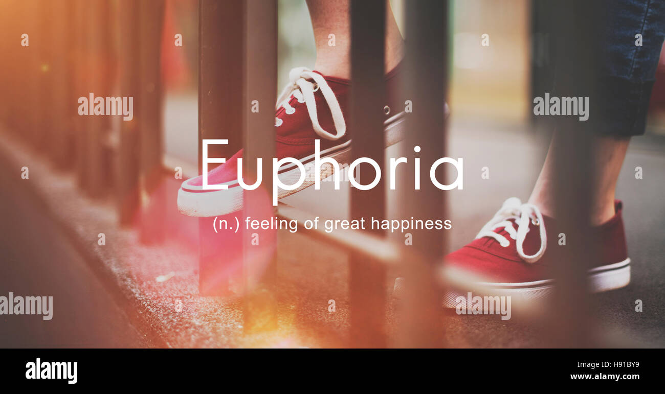 Euphoria Feeling Great Pleasure Happiness Concept Stock Photo - Alamy