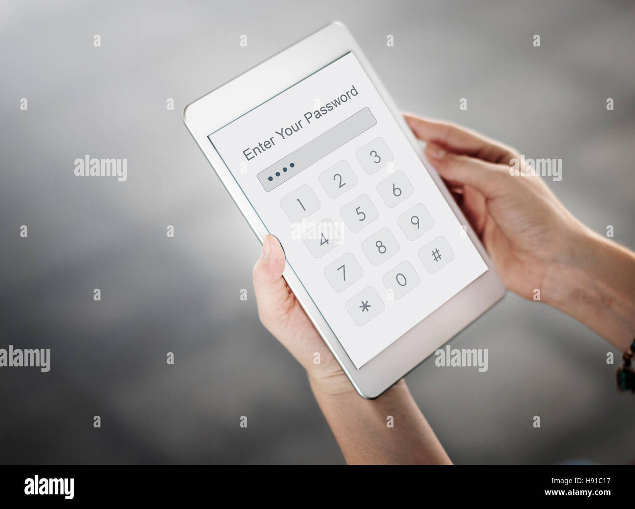 Technology Enter Password Security Graphic Concept Stock Photo - Alamy