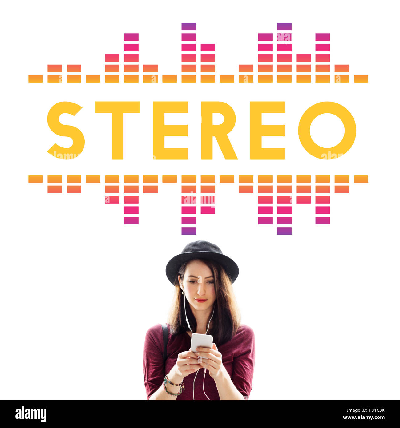 Music Audio Song Wave Graphic Concept Stock Photo - Alamy