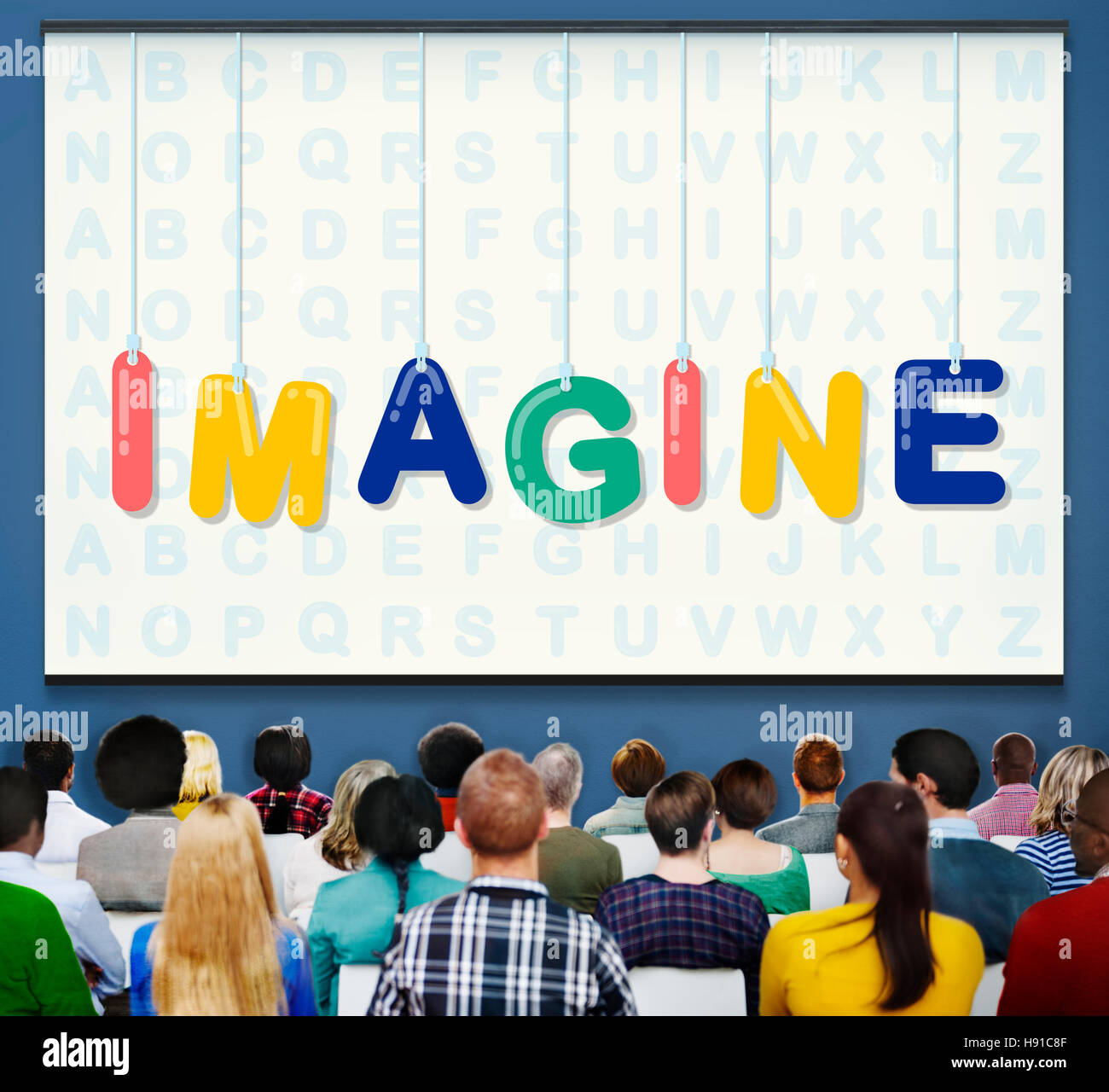 Imagine Creative Ideas Thinking Vision Dream Concept Stock Photo - Alamy