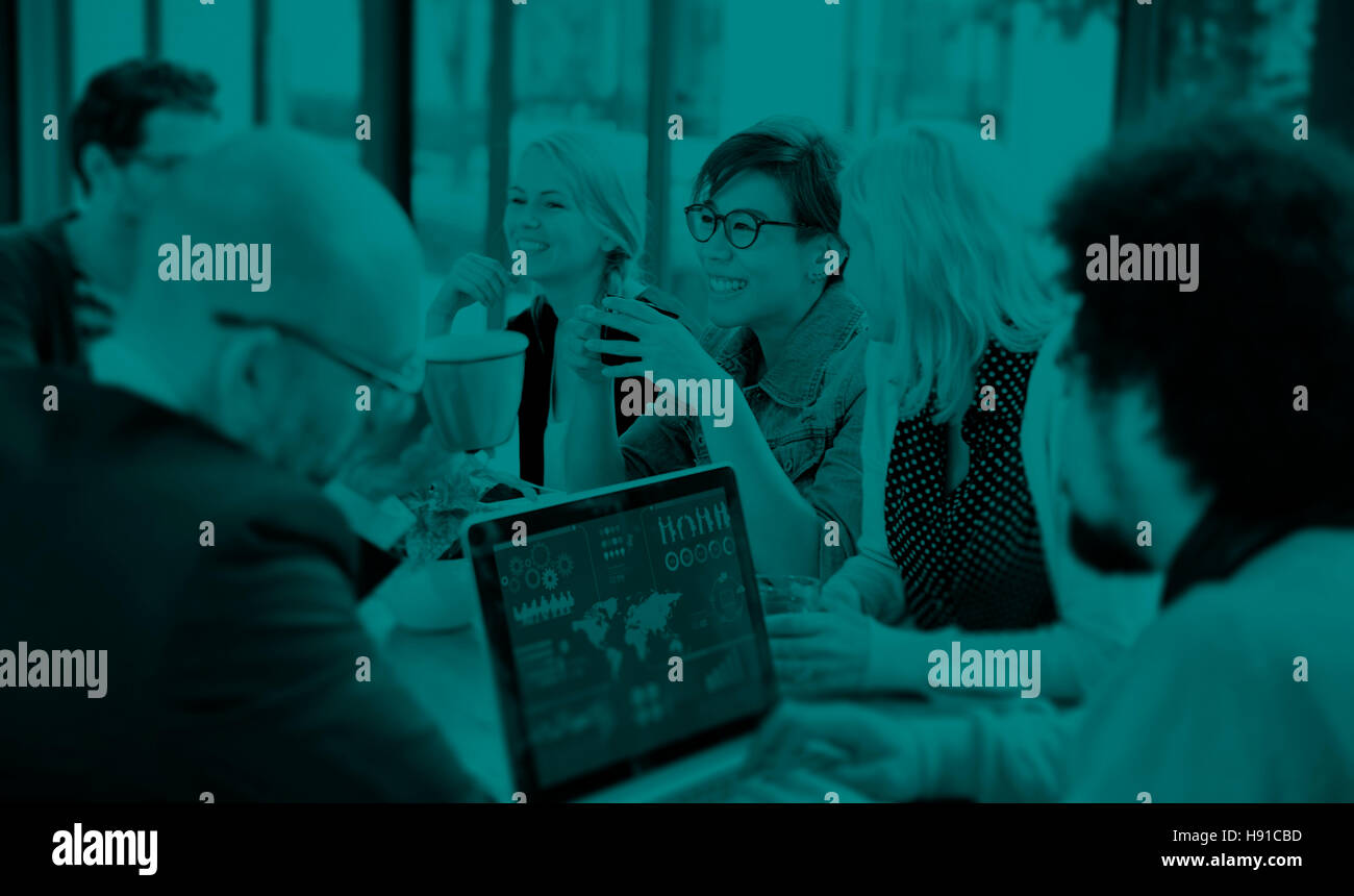 Business People Meeting Seminar Sharing Talking Thinking Concept Stock ...