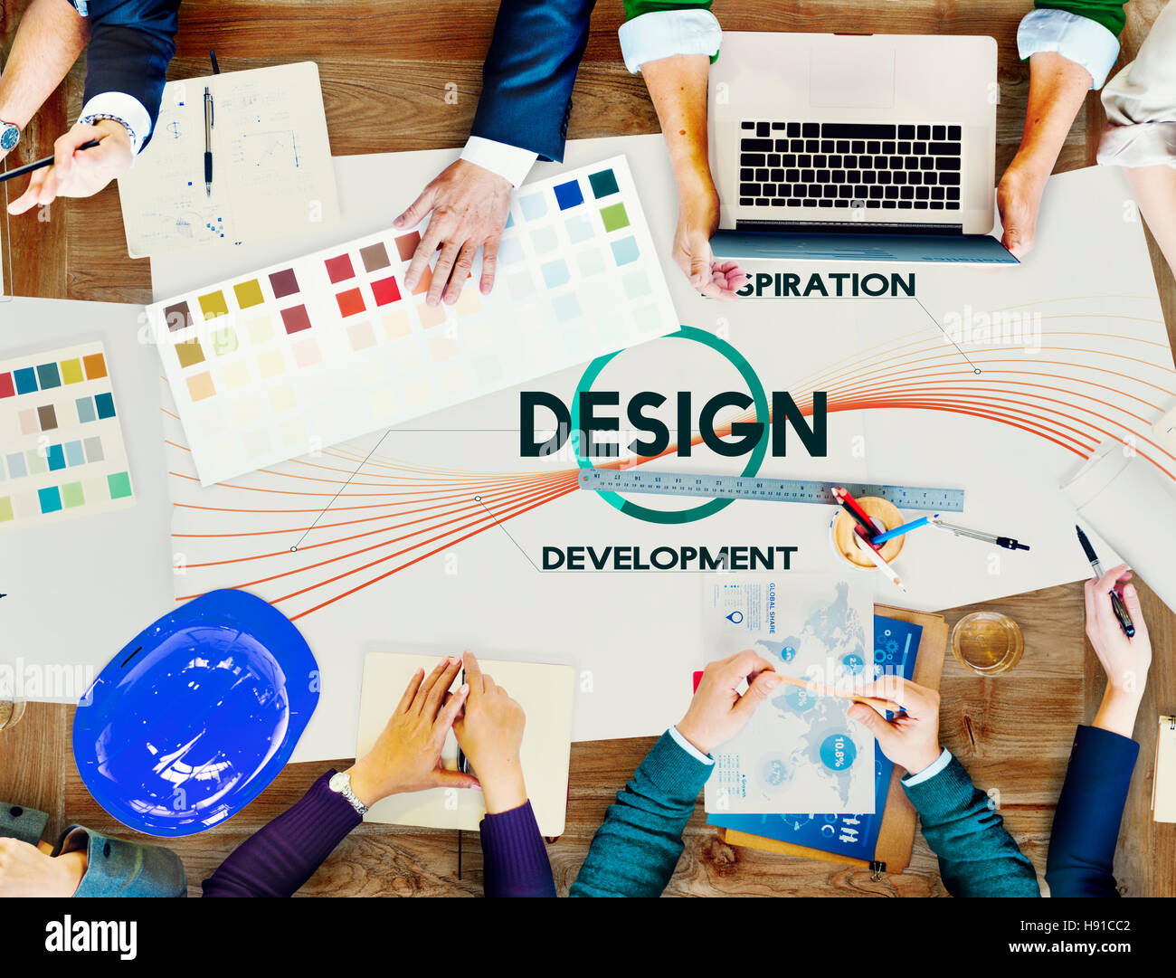 Inspiration Development Design Creative Thinking Concept Stock Photo ...