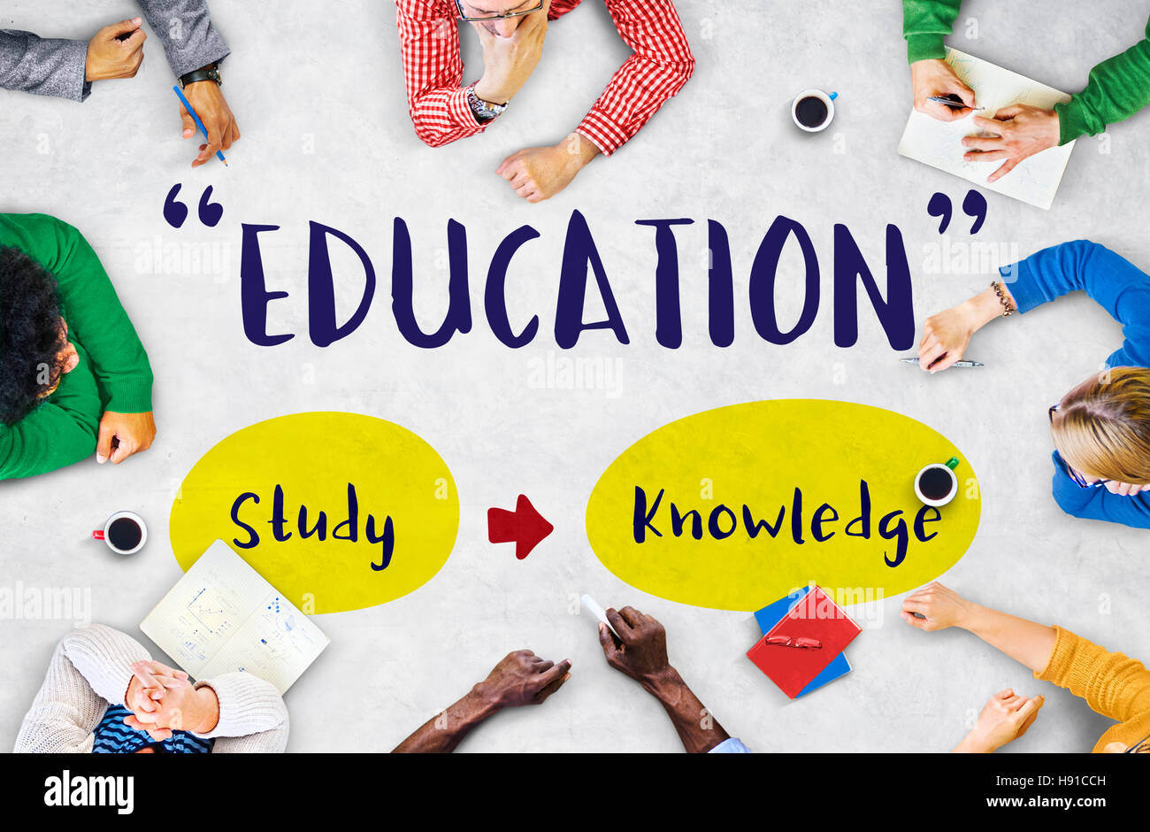 Education Knowledge Studying Learning Intelligence Concept Stock Photo ...