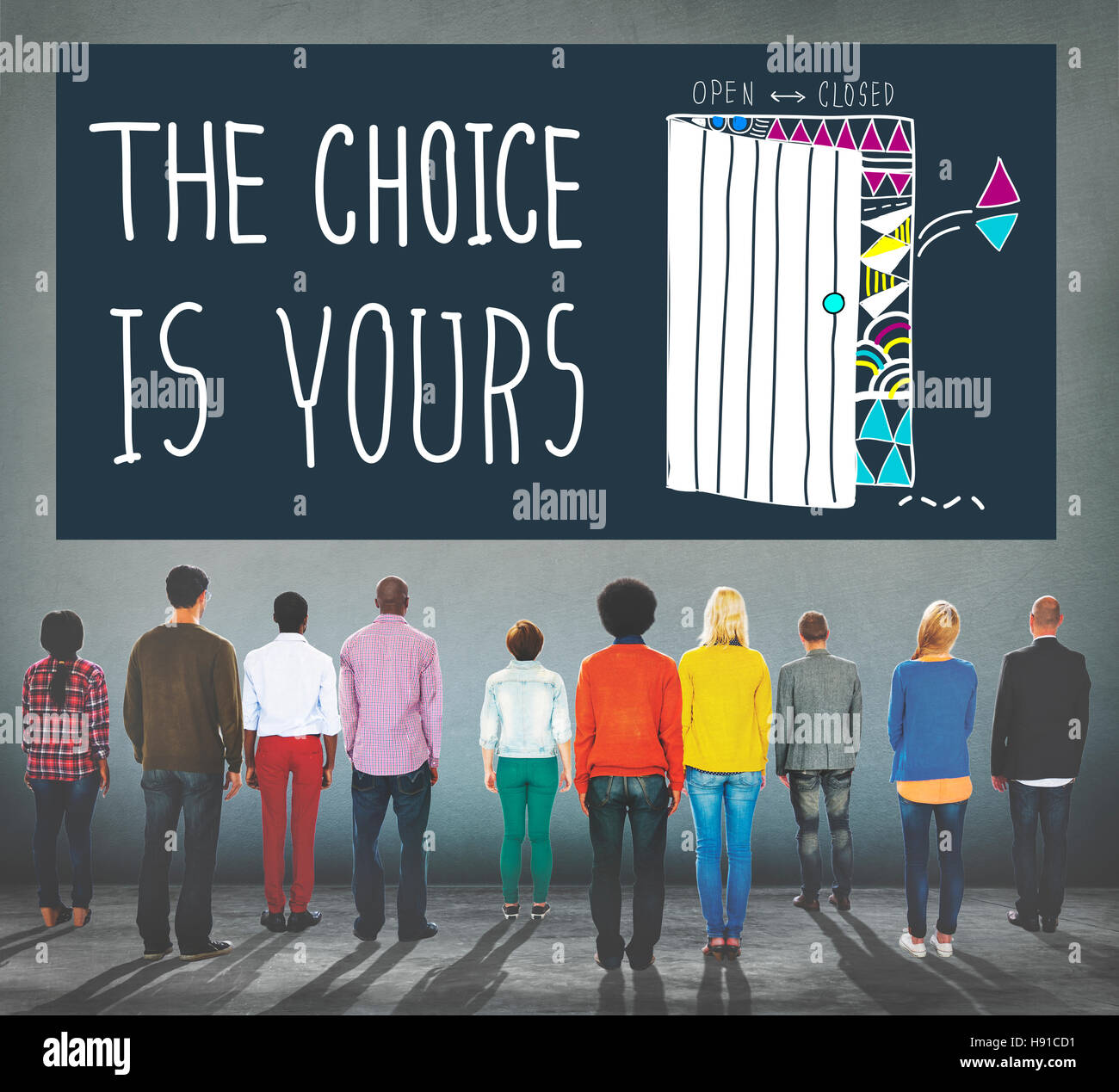 Choice Yours Chance Choosing Decision Pick Concept Stock Photo - Alamy