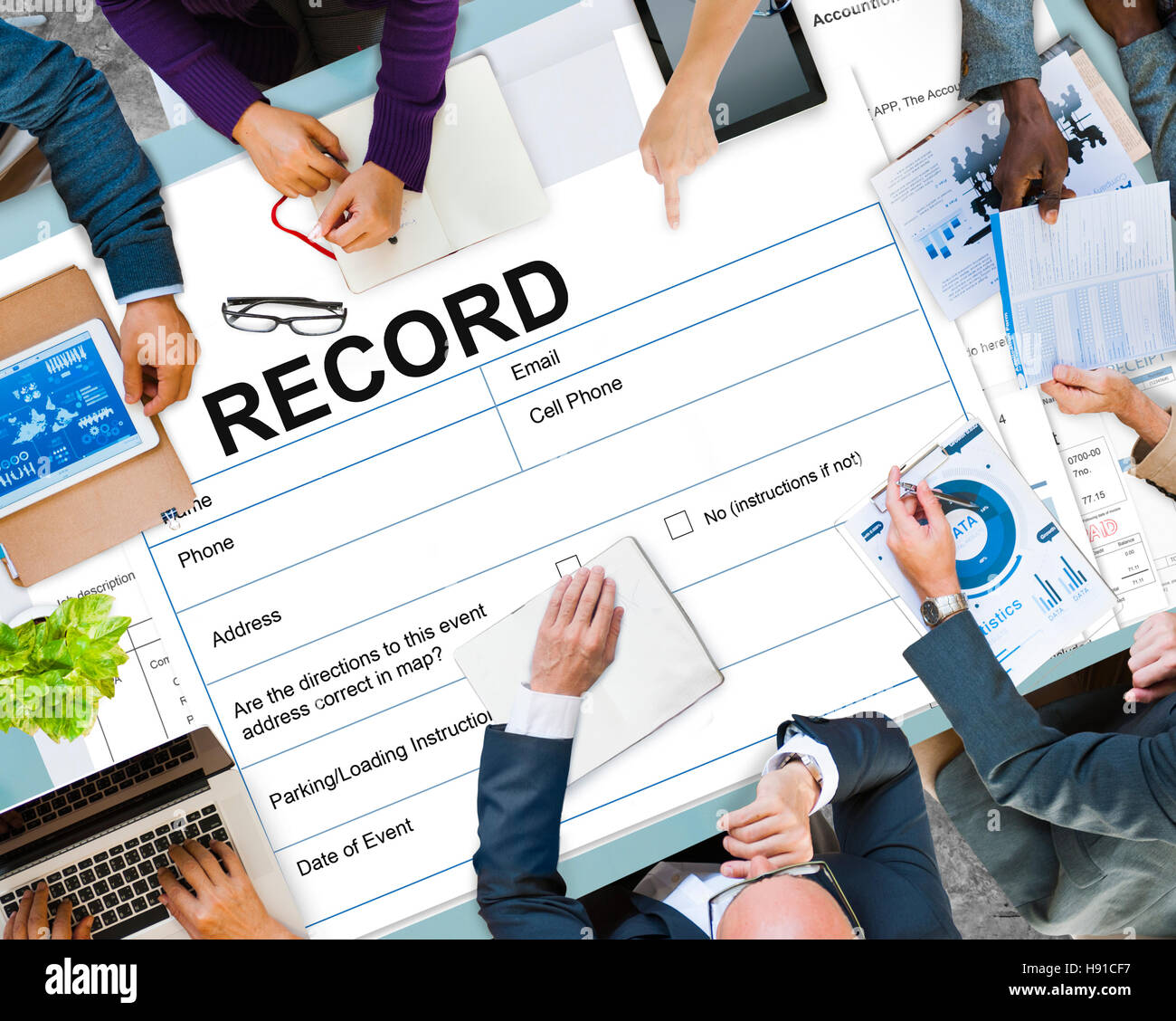Record Agreement Contract Legal Document Concept Stock Photo - Alamy