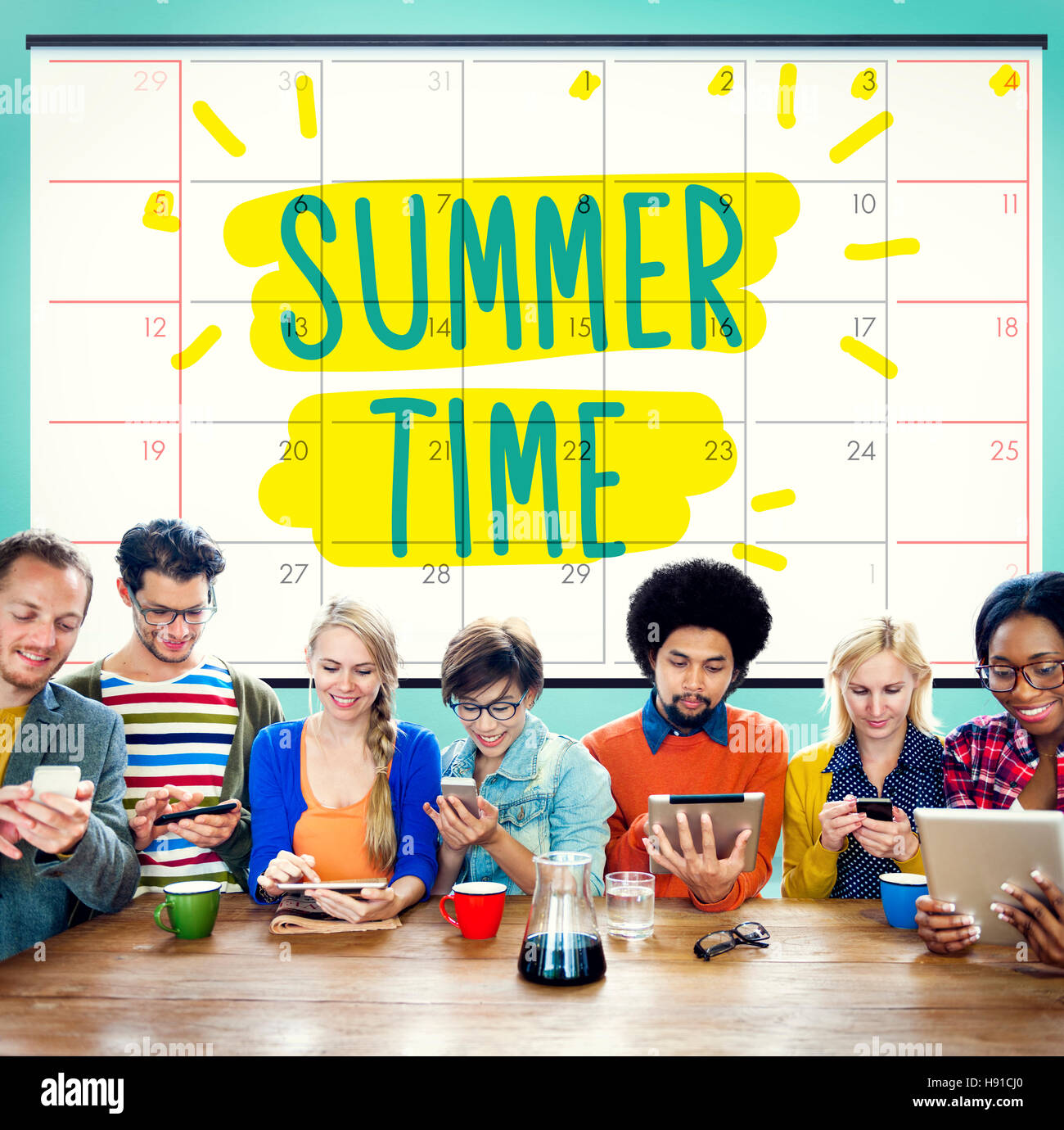 Summer Time Deal Promotion Puchase Shopping Concept Stock Photo - Alamy