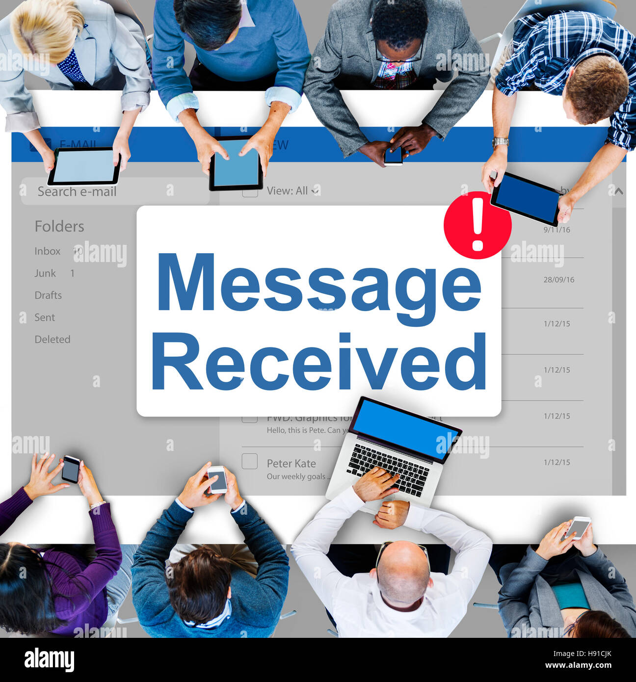 Inbox notification hi-res stock photography and images - Alamy