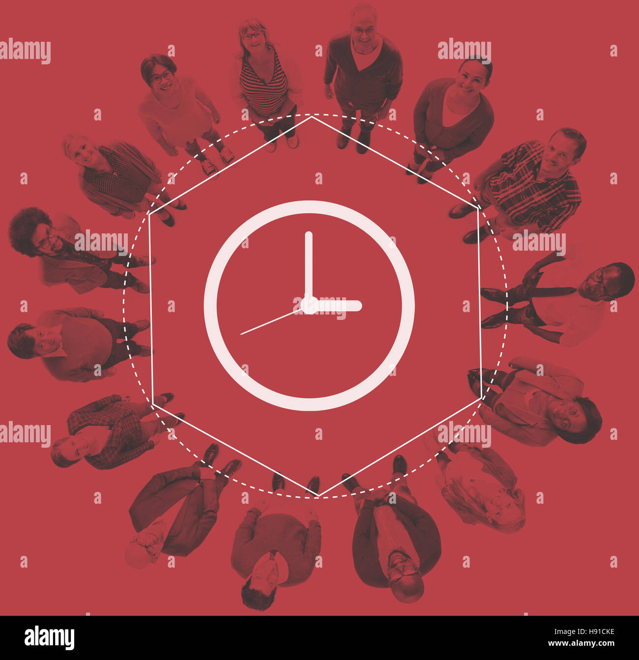 Time Management Duration Interval Graphic Concept Stock Photo - Alamy