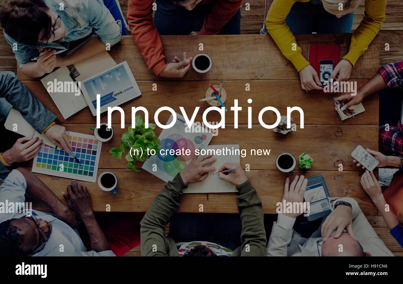 Innovation Create New Development Business Concept Stock Photo - Alamy