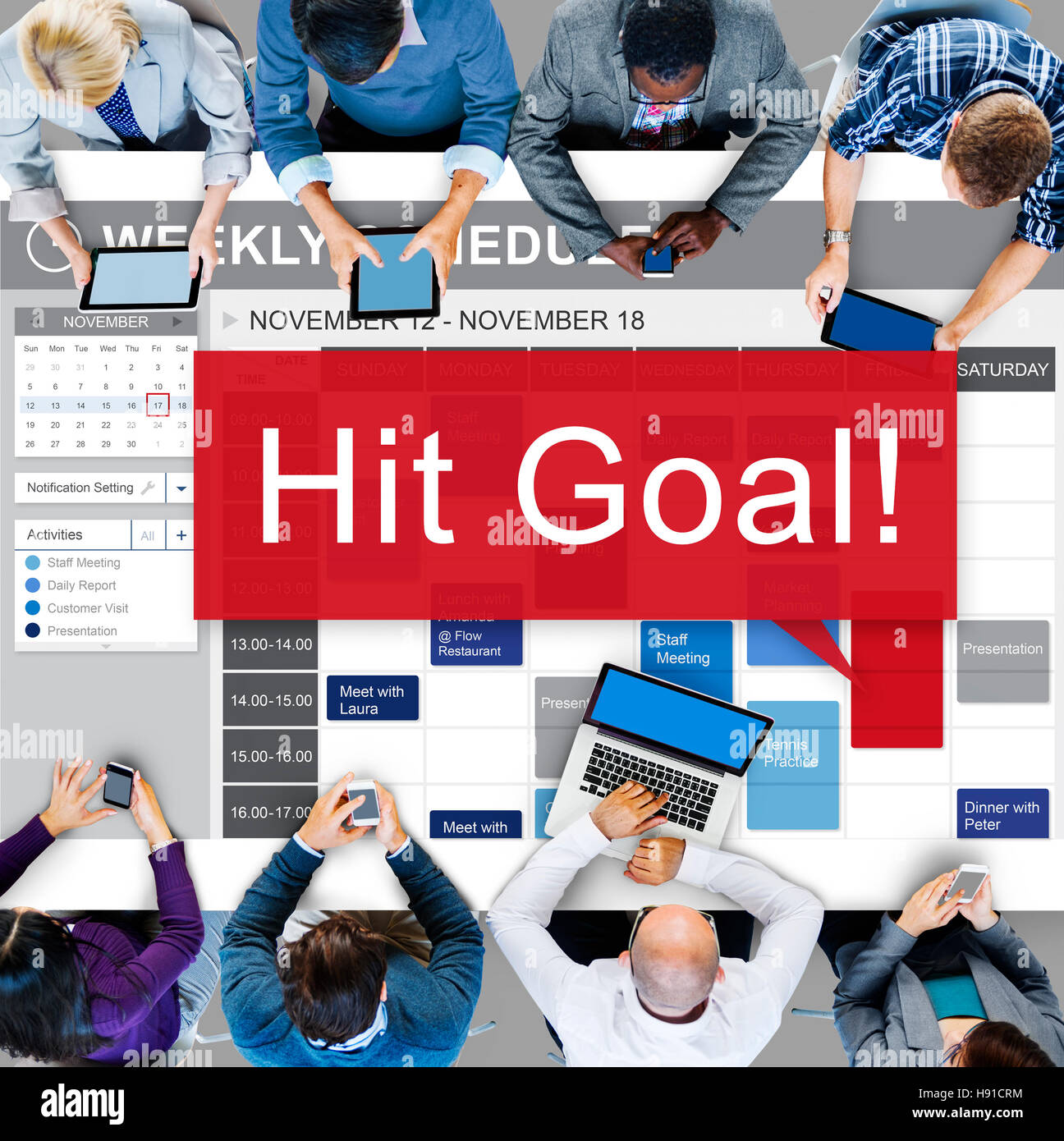 Hit Target Goal Aim Aspiration Business Customer Concept Stock Photo ...