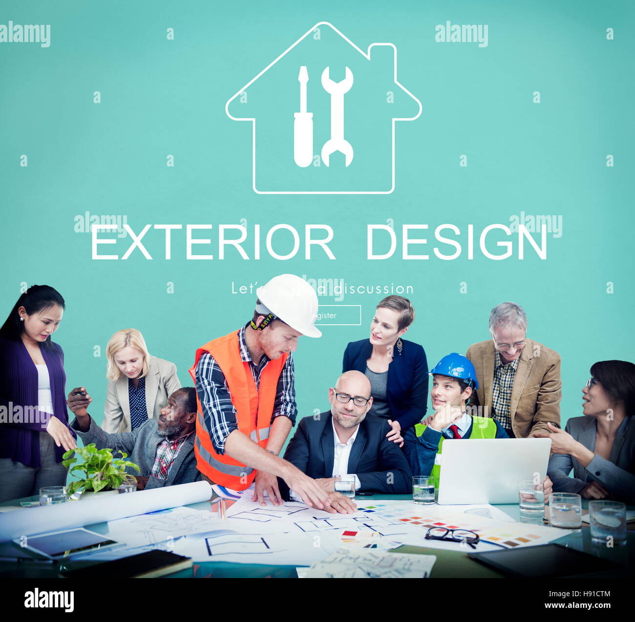 Construction Design Project Renovation Concept Stock Photo - Alamy