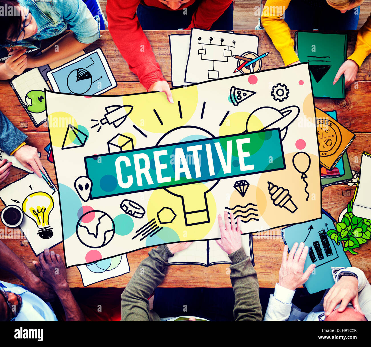 Creative Creativity Inspire Ideas Innovation Concept Stock Photo - Alamy