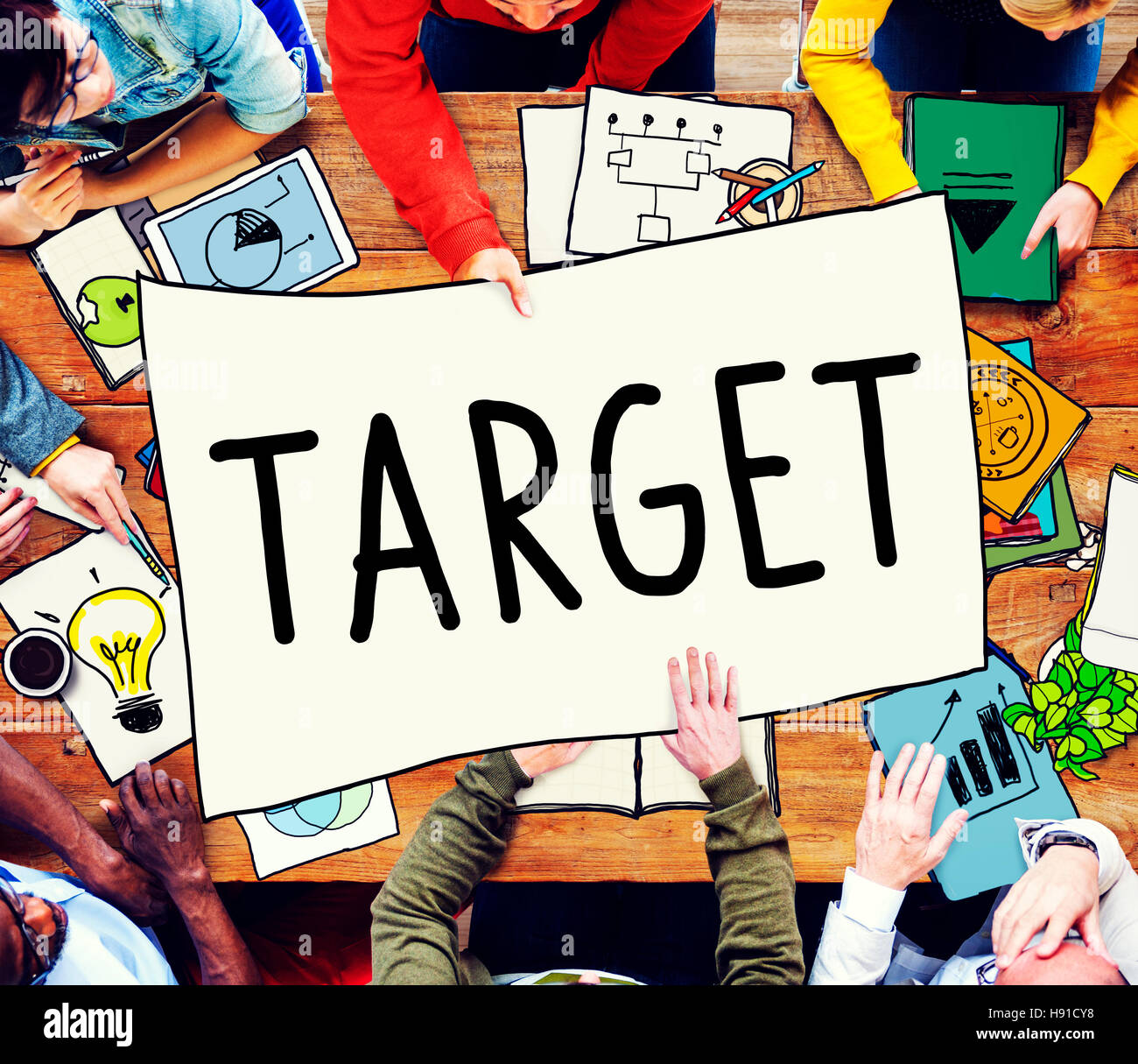 Target Goal Vision Inspiration Mission Concept Stock Photo - Alamy