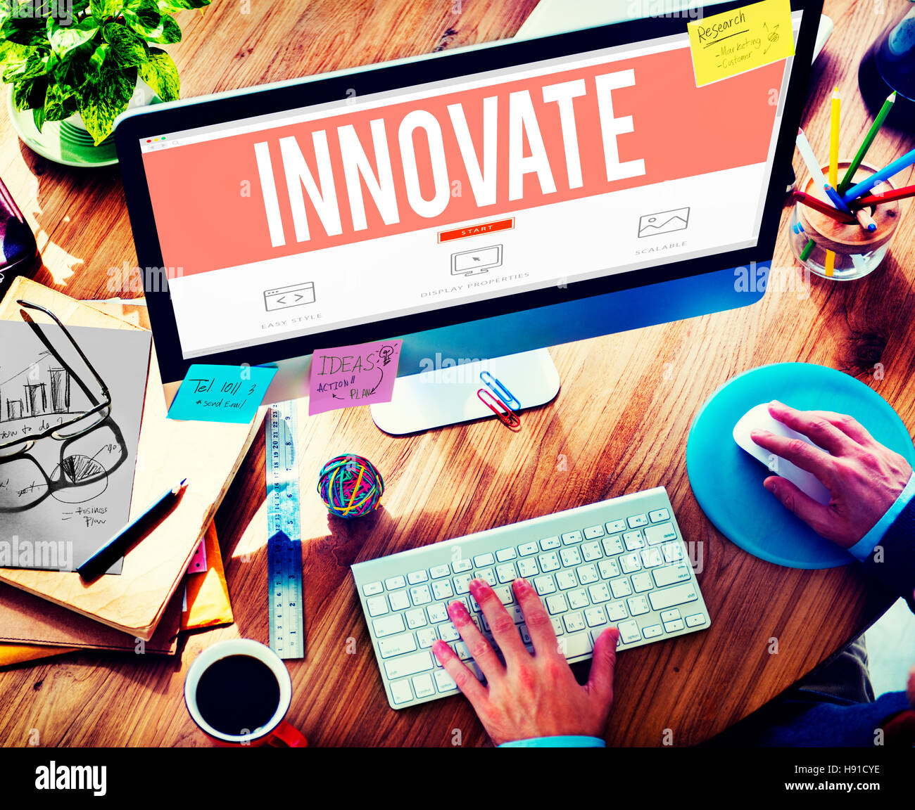 Innovate Innovation Ideas Inspiration Invention Concept Stock Photo - Alamy
