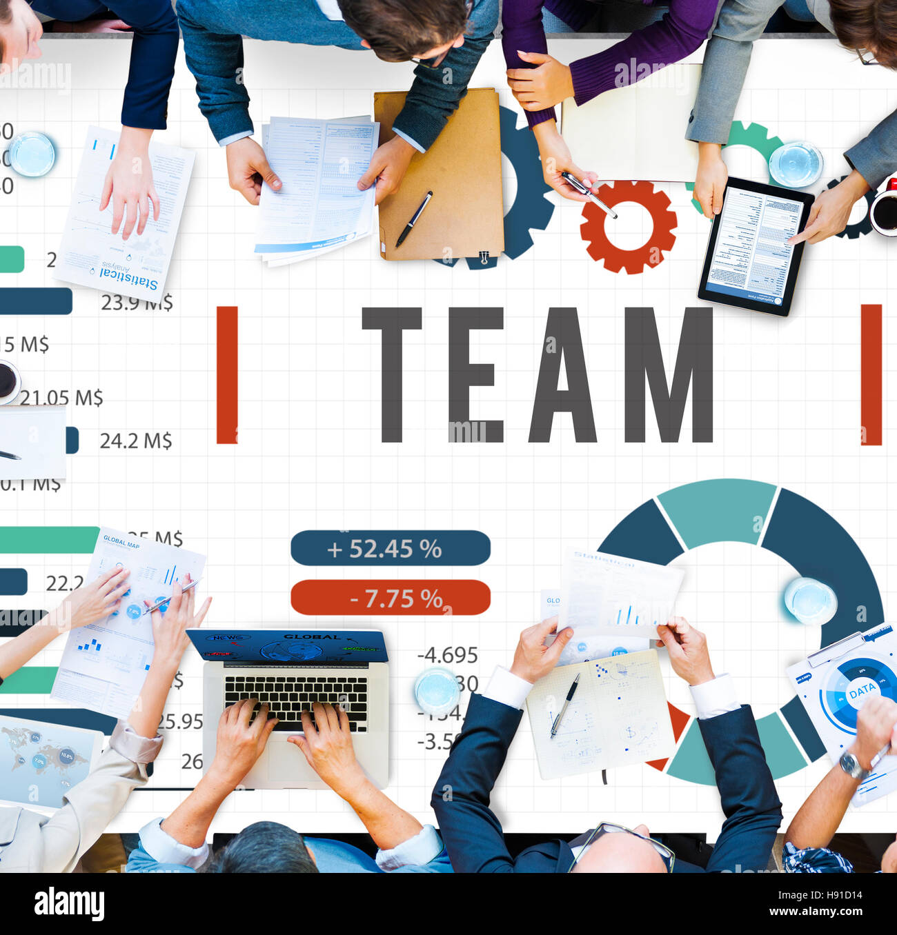 Team Corporate Teamwork Collaboration Assistance Concept Stock Photo ...