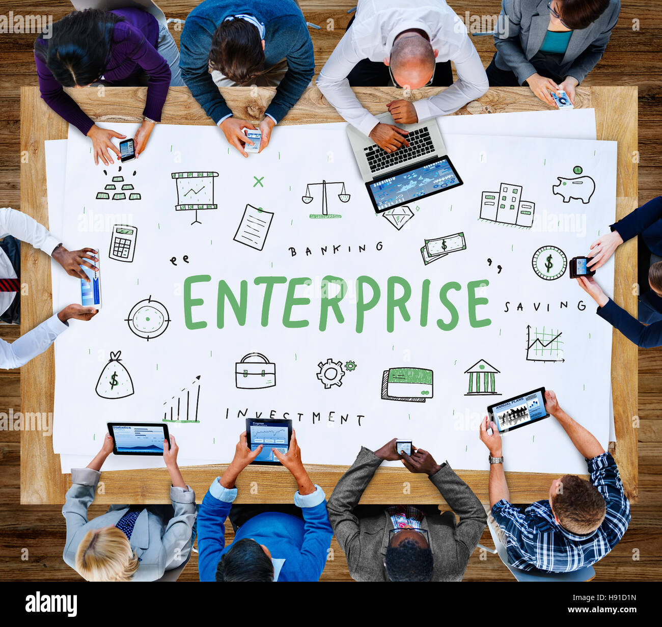 Enterprise Company Business Corporation Organization Concept Stock ...