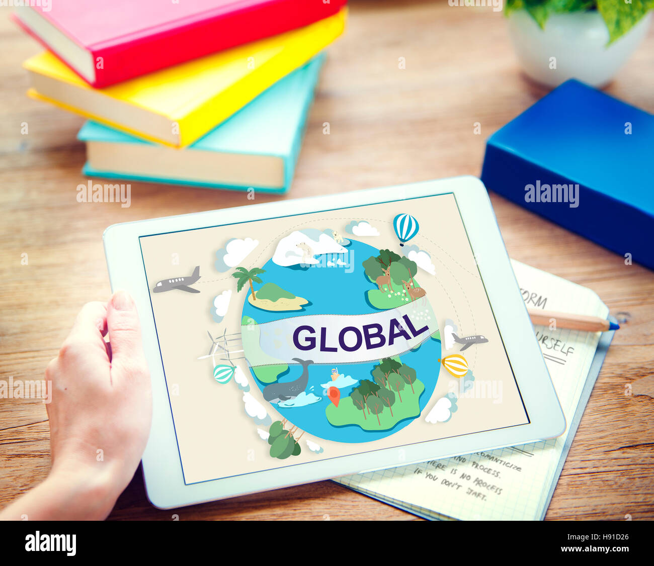 Global Climate Temperature Community Worldwide Concept Stock Photo - Alamy