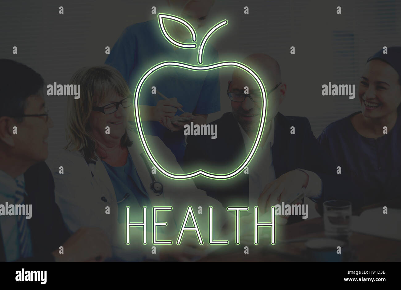 Health Nutrition Apple Healthy Eating Organic Concept Stock Photo - Alamy
