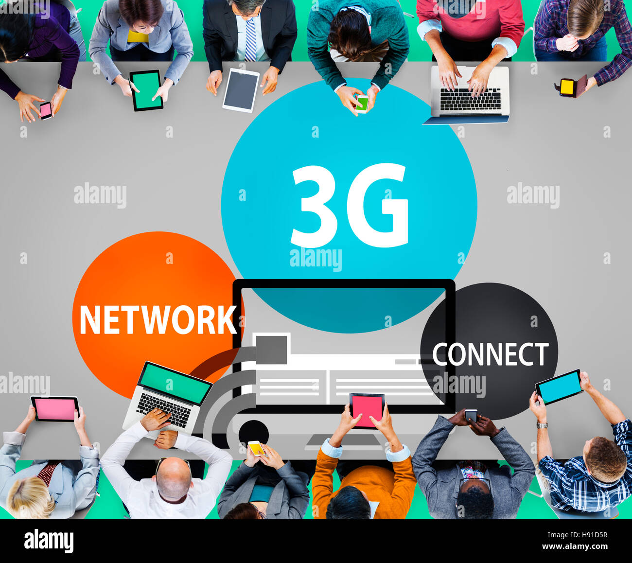 3G Networking Technology Innovation Connection Concept Stock Photo - Alamy