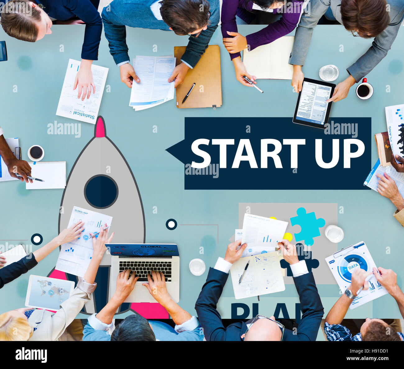 Startup Goals Growth Success Plan Business Concept Stock Photo - Alamy