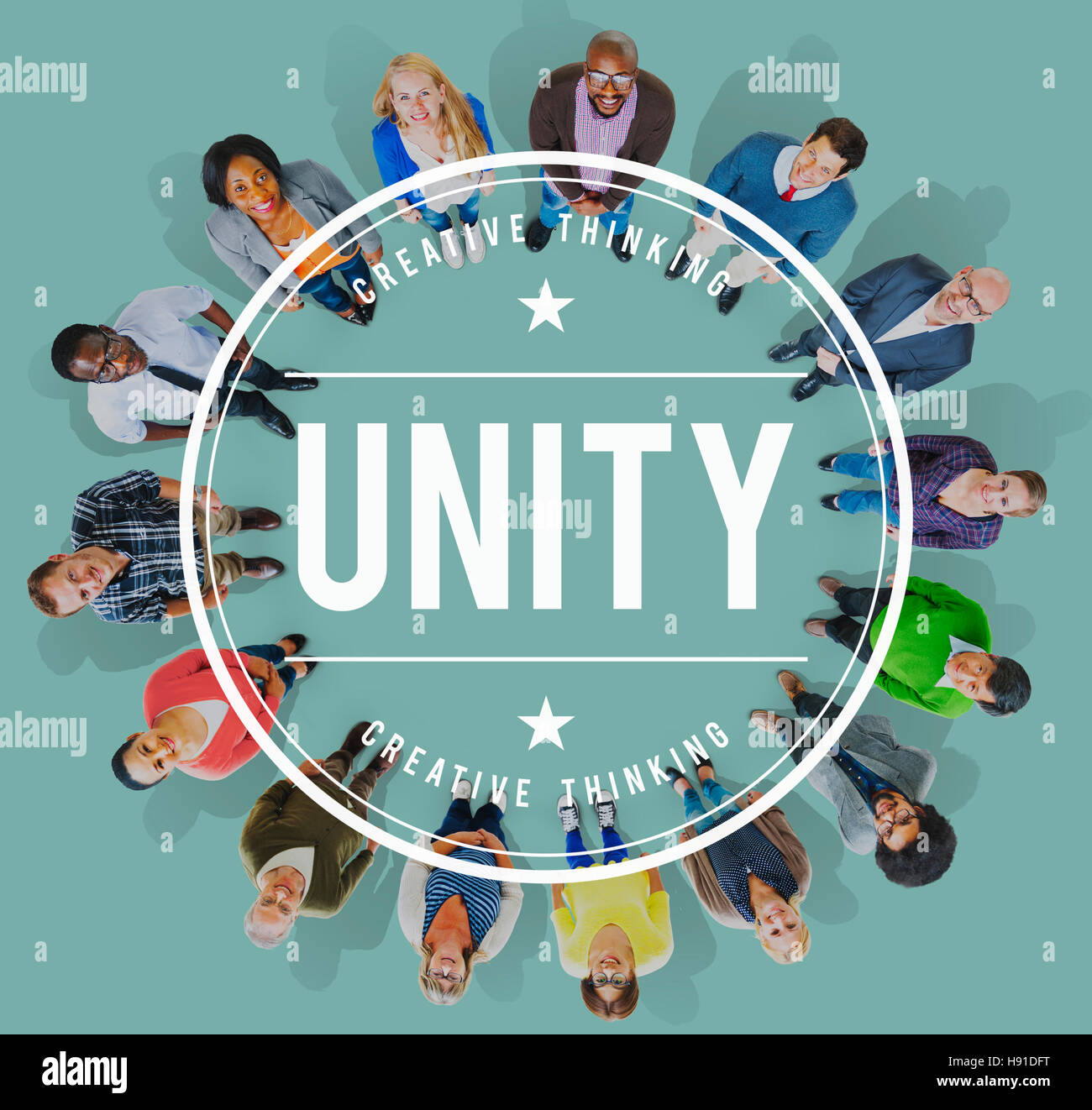 Unity Teamwork Togetherness Partnership Cooperation Concept Stock Photo - Alamy