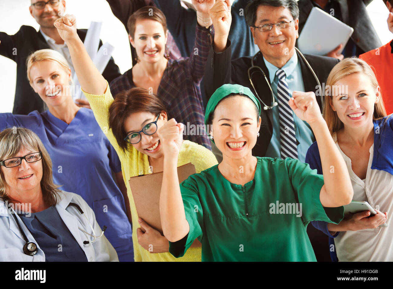 Celebrating Diverse People Various Occupations Concept Stock Photo - Alamy