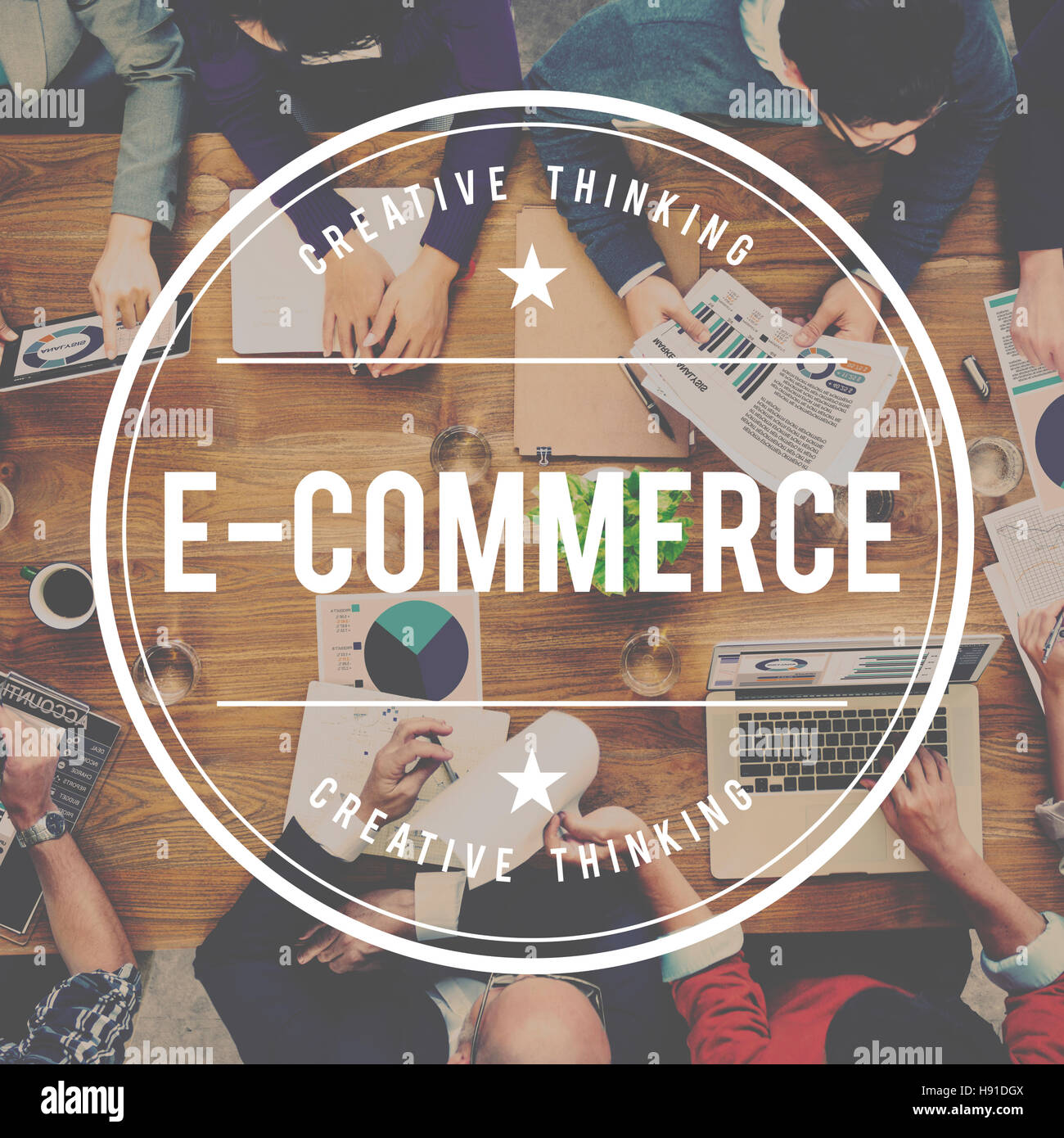 E-Commerce E-Business Internet Technology Conect Concept Stock Photo ...