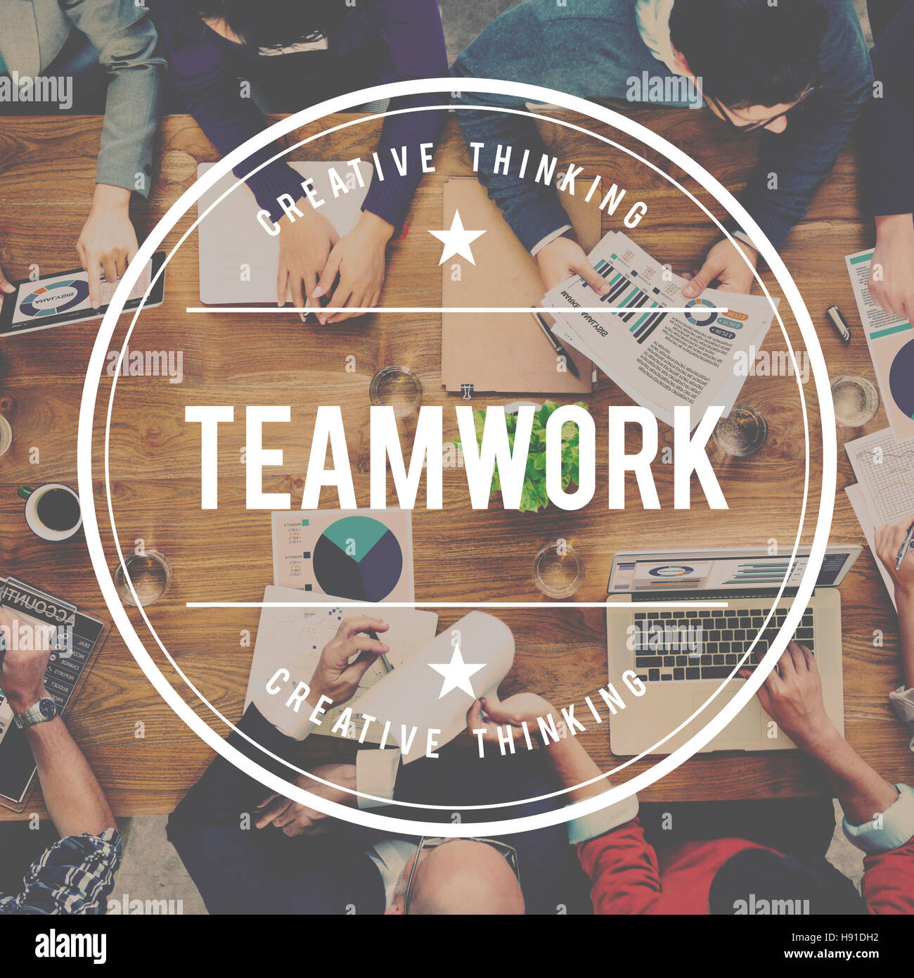 Team Building Collaboration Connection Corporate Teamwork Concept Stock ...