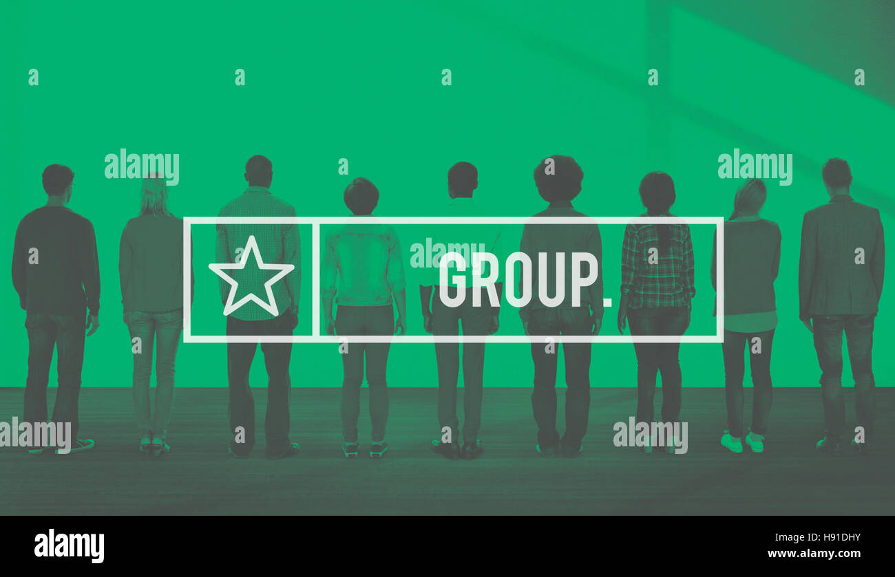 Group Crowd Company Community People Concept Stock Photo - Alamy