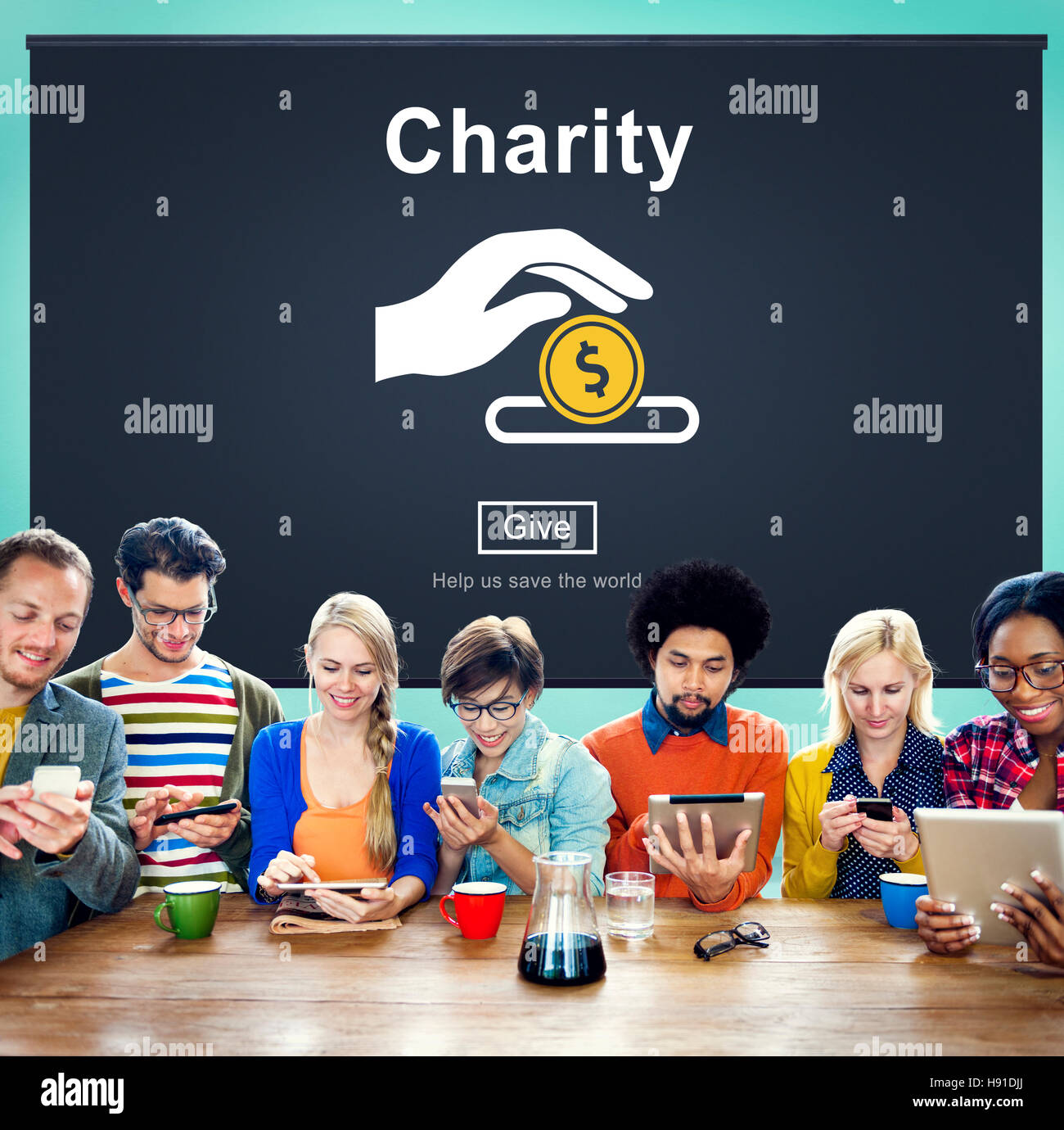 Join a Charity Help Invitation Care Love Concept Stock Photo - Alamy